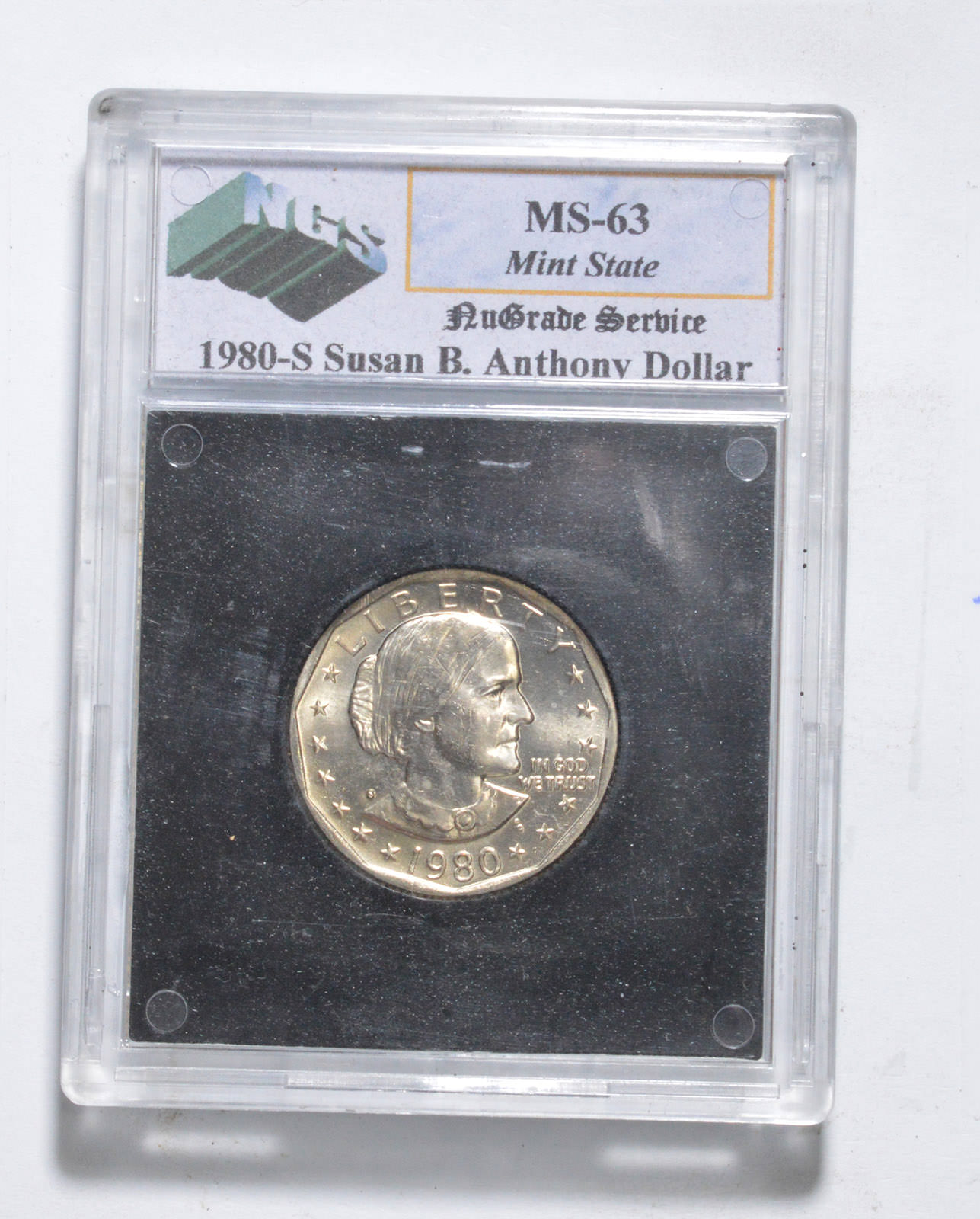 MS63 1980-S Susan B. Anthony Dollar Graded NGS | Property Room