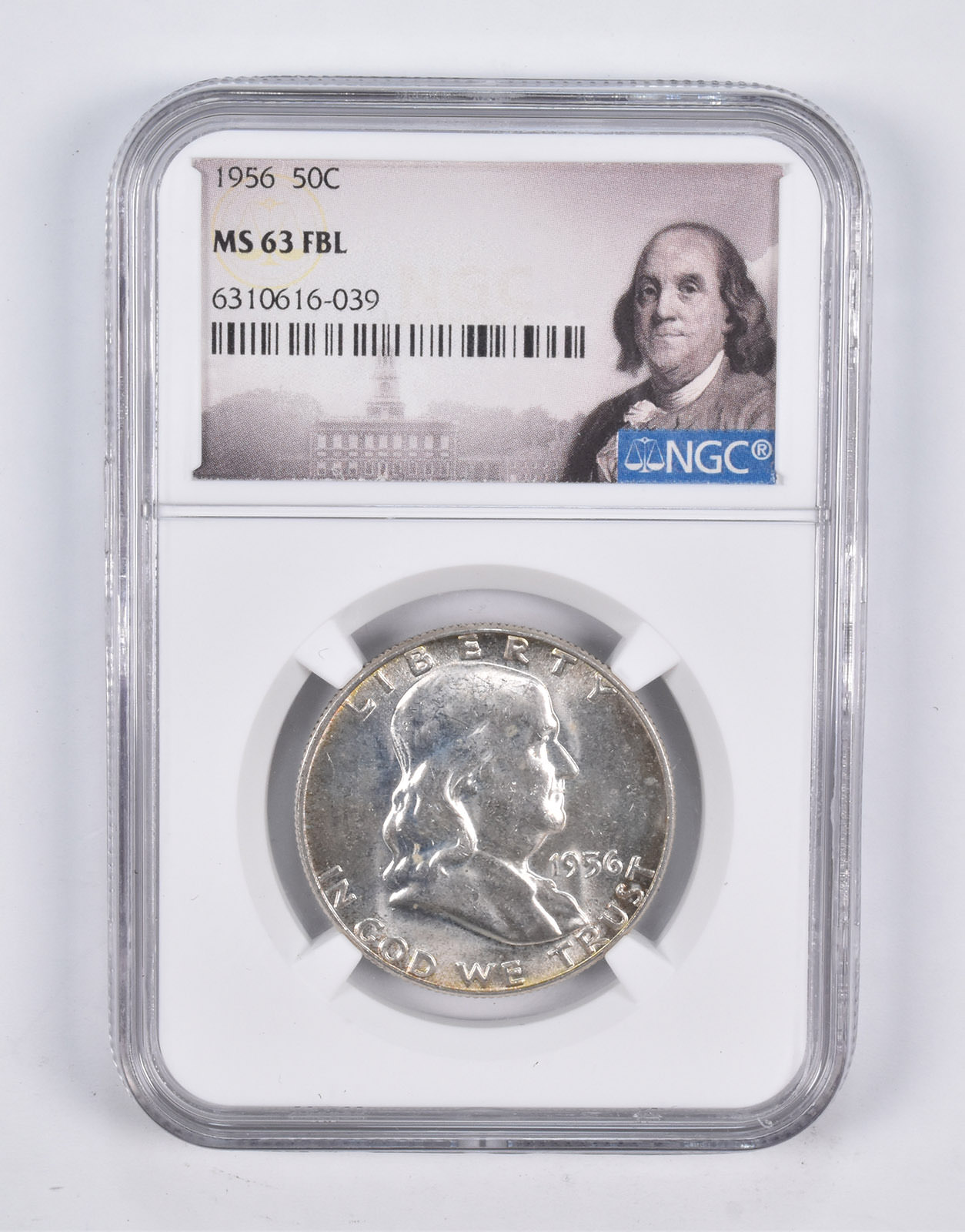 MS63 FBL 1956 Franklin Half Dollar FS-401 Bugs Bunny NGC | Property Room