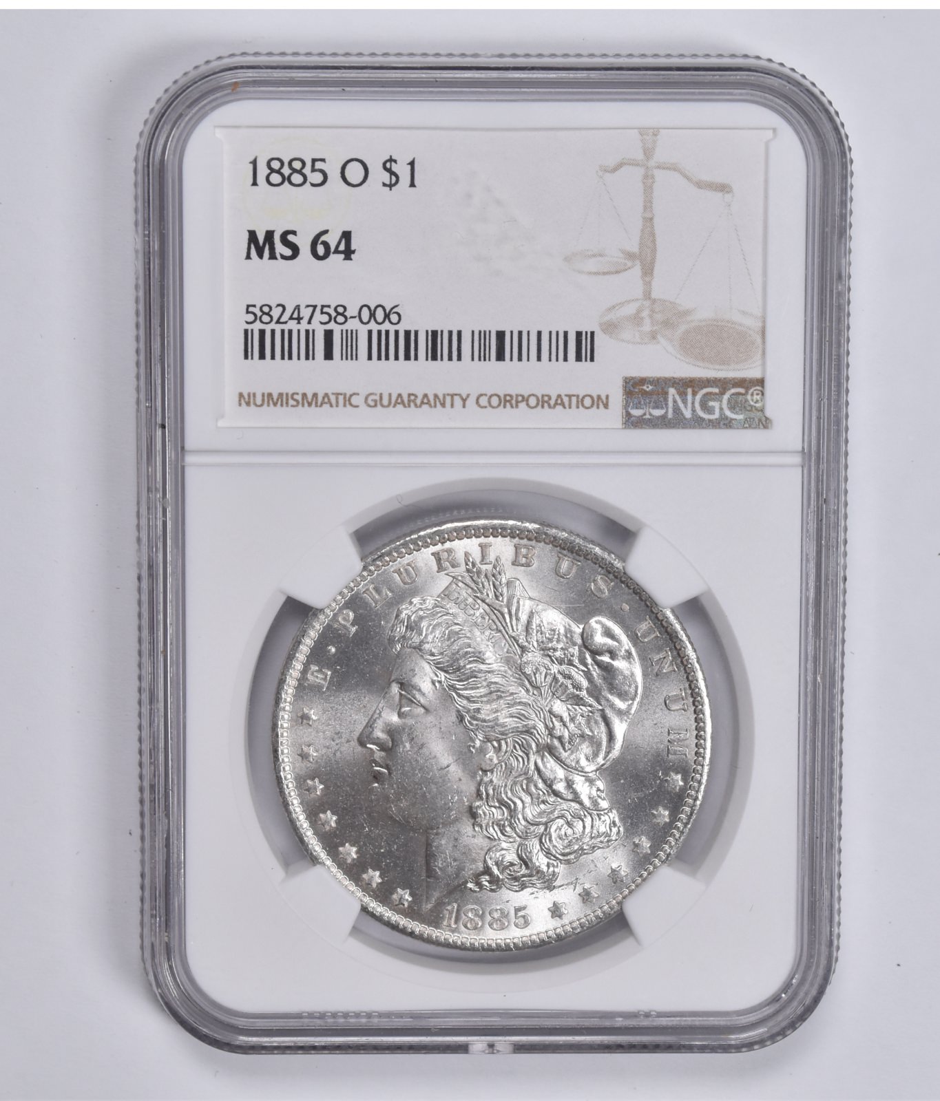 MS64 1885-O Morgan Silver Dollar - Graded NGC | Property Room