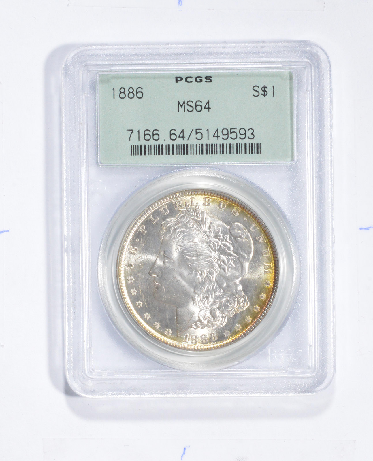 MS64 1886 Morgan Silver Dollar - Graded PCGS | Property Room