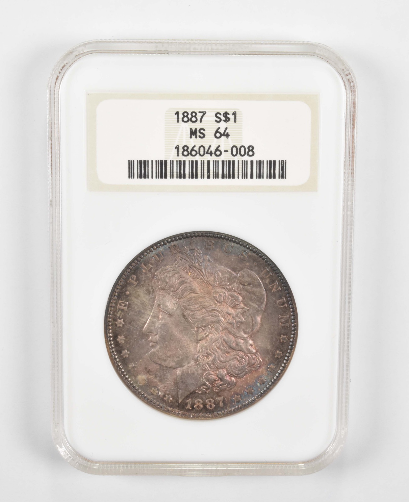 MS64 1887 Morgan Silver Dollar - Graded NGC | Property Room