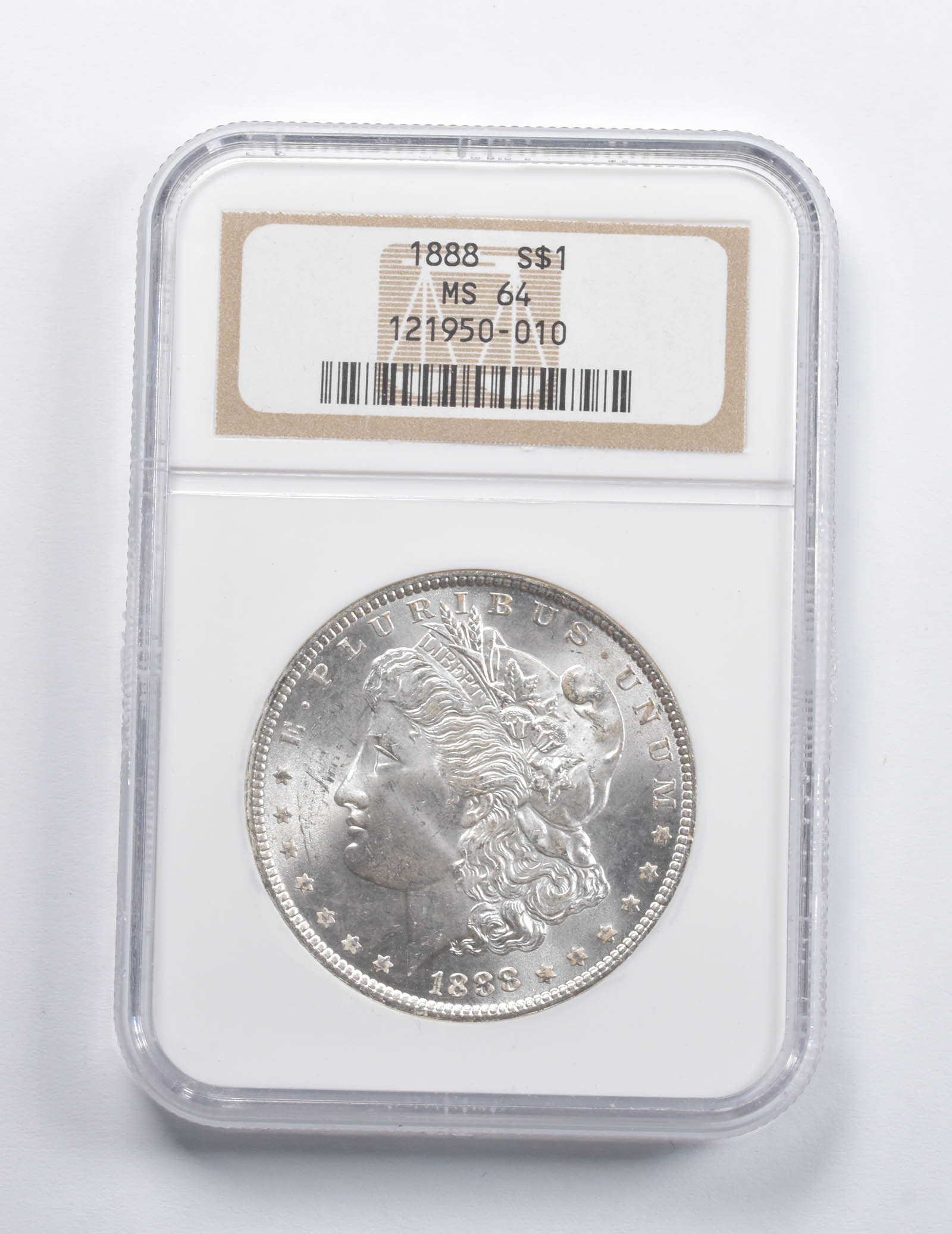 MS64 1888 Morgan Silver Dollar - Graded NGC | Property Room