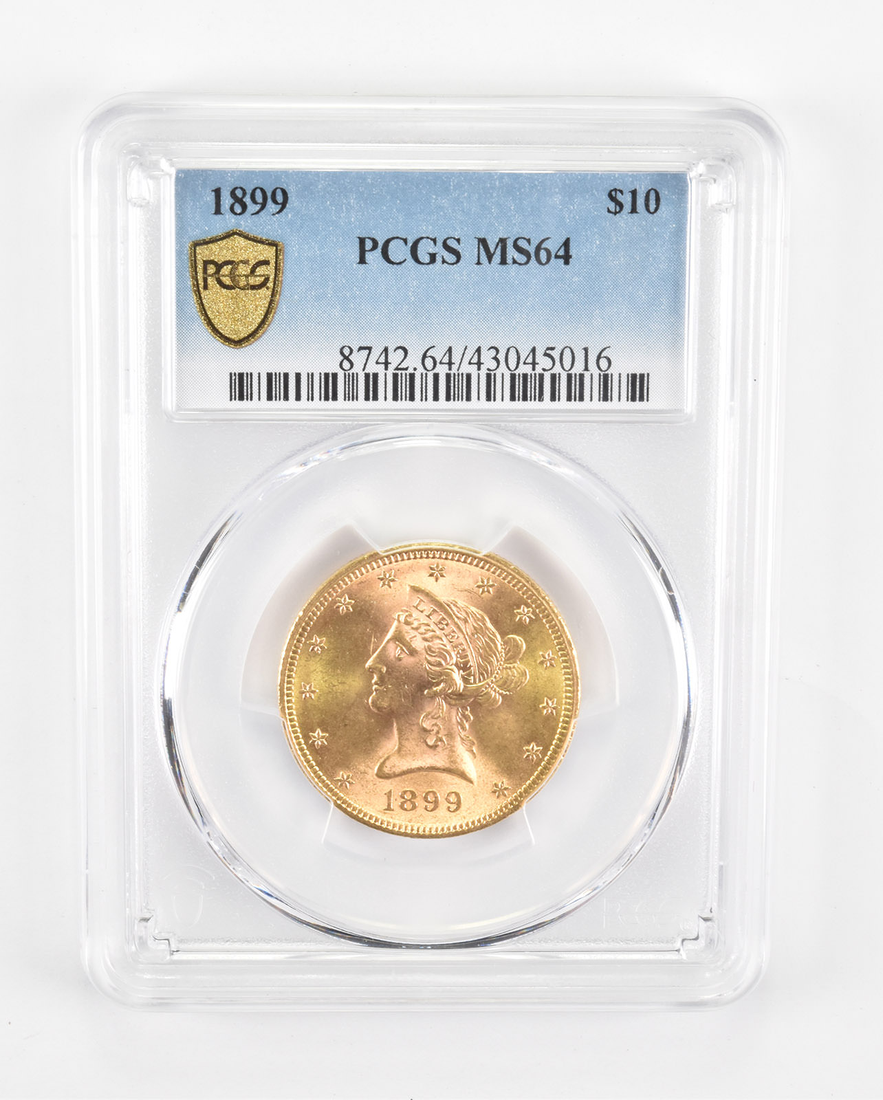 MS64 1899 $10 Liberty Head Gold Eagle - Graded PCGS | Property Room