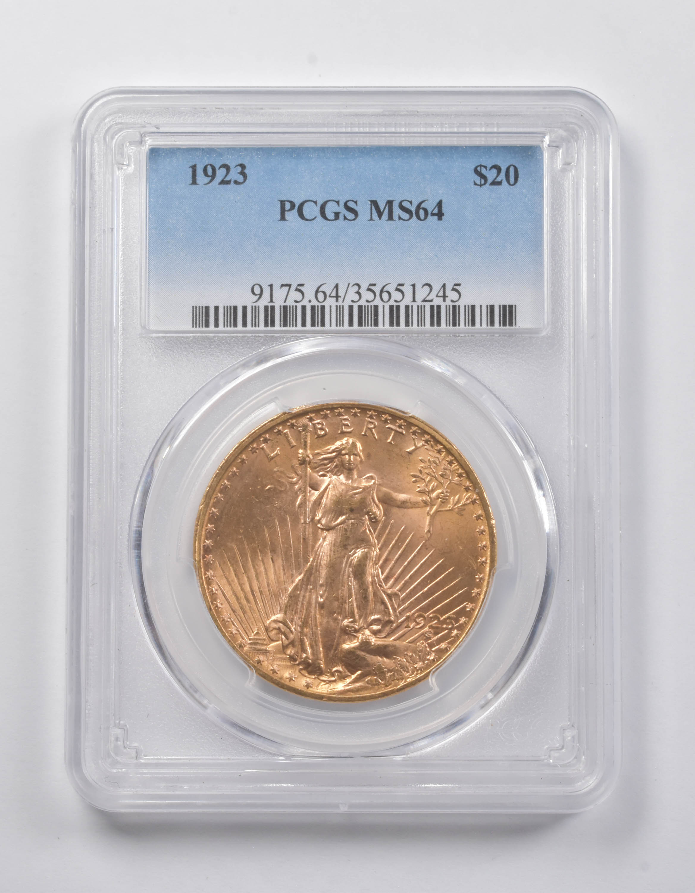 MS64 1923 $20 Saint-Gaudens Gold Double Eagle PCGS | Property Room