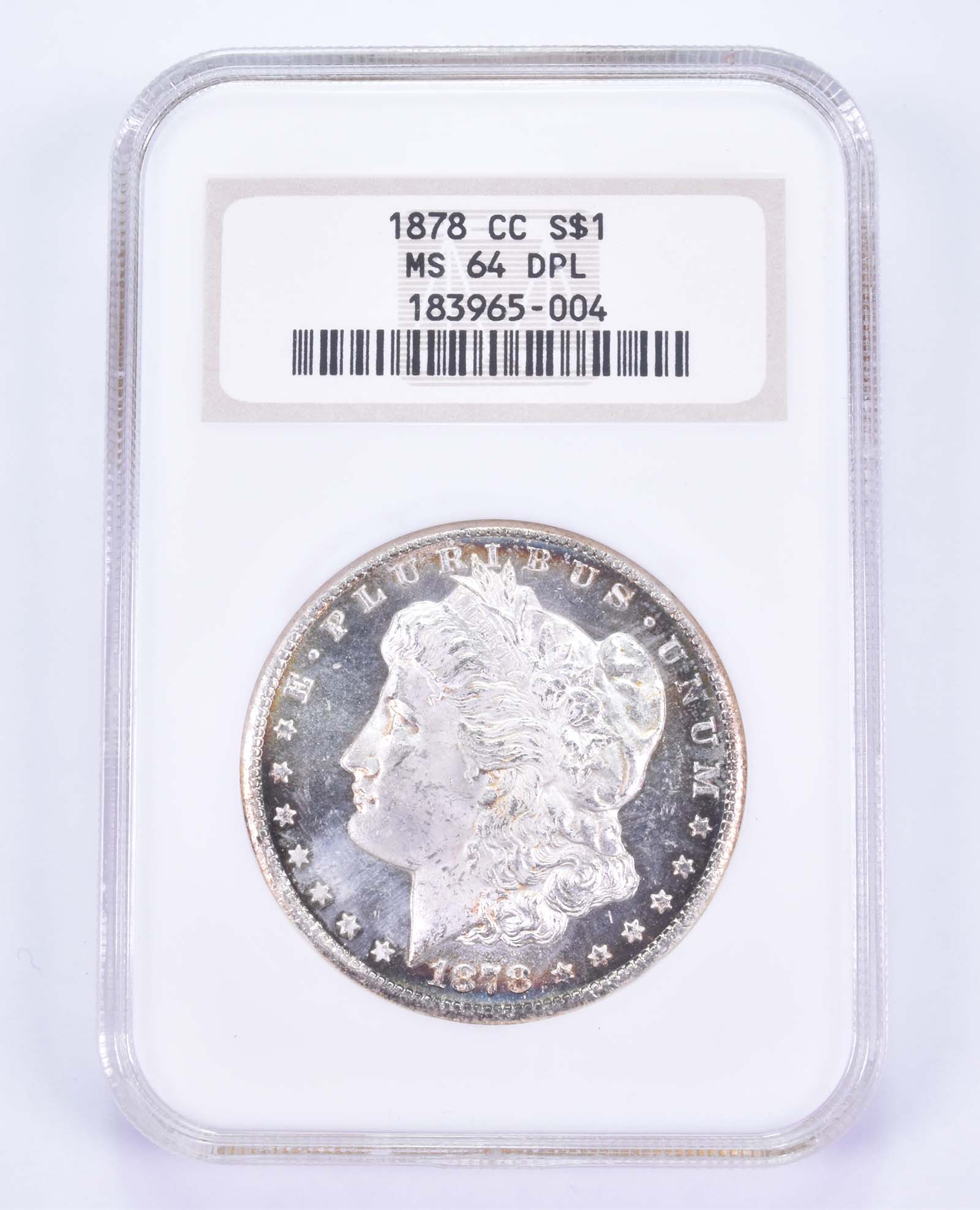 MS64 DPL 1878-CC Morgan Silver Dollar - Graded NGC | Property Room