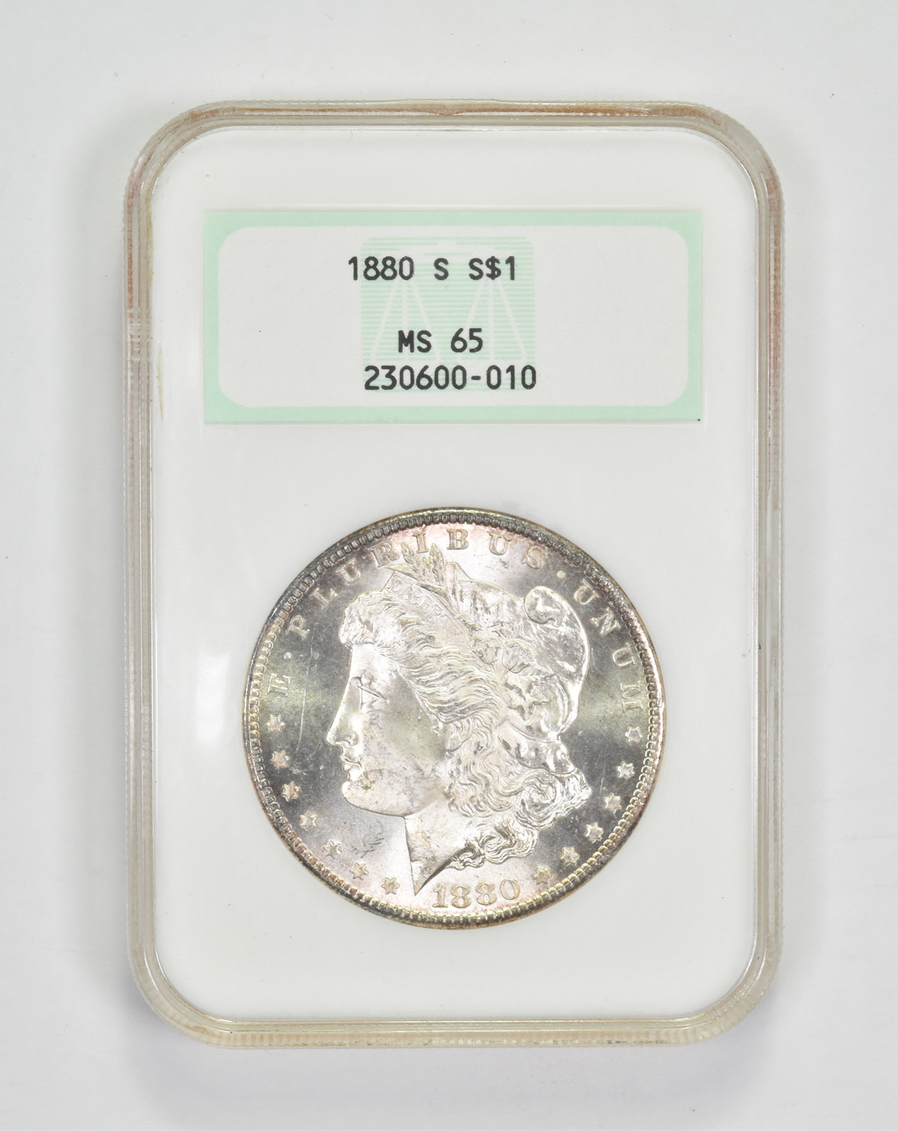MS65 1880-S Morgan Silver Dollar - Graded NGC | Property Room
