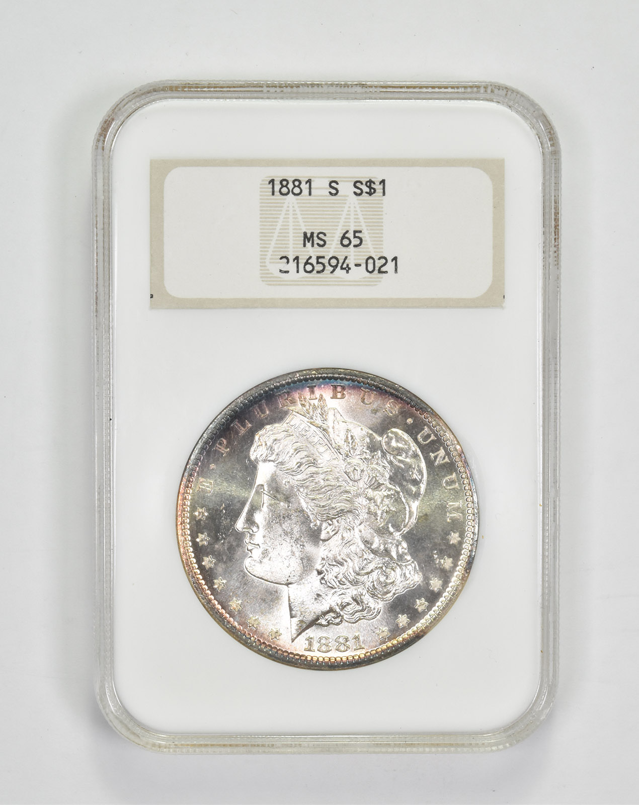 MS65 1881-S Morgan Silver Dollar - Graded NGC | Property Room