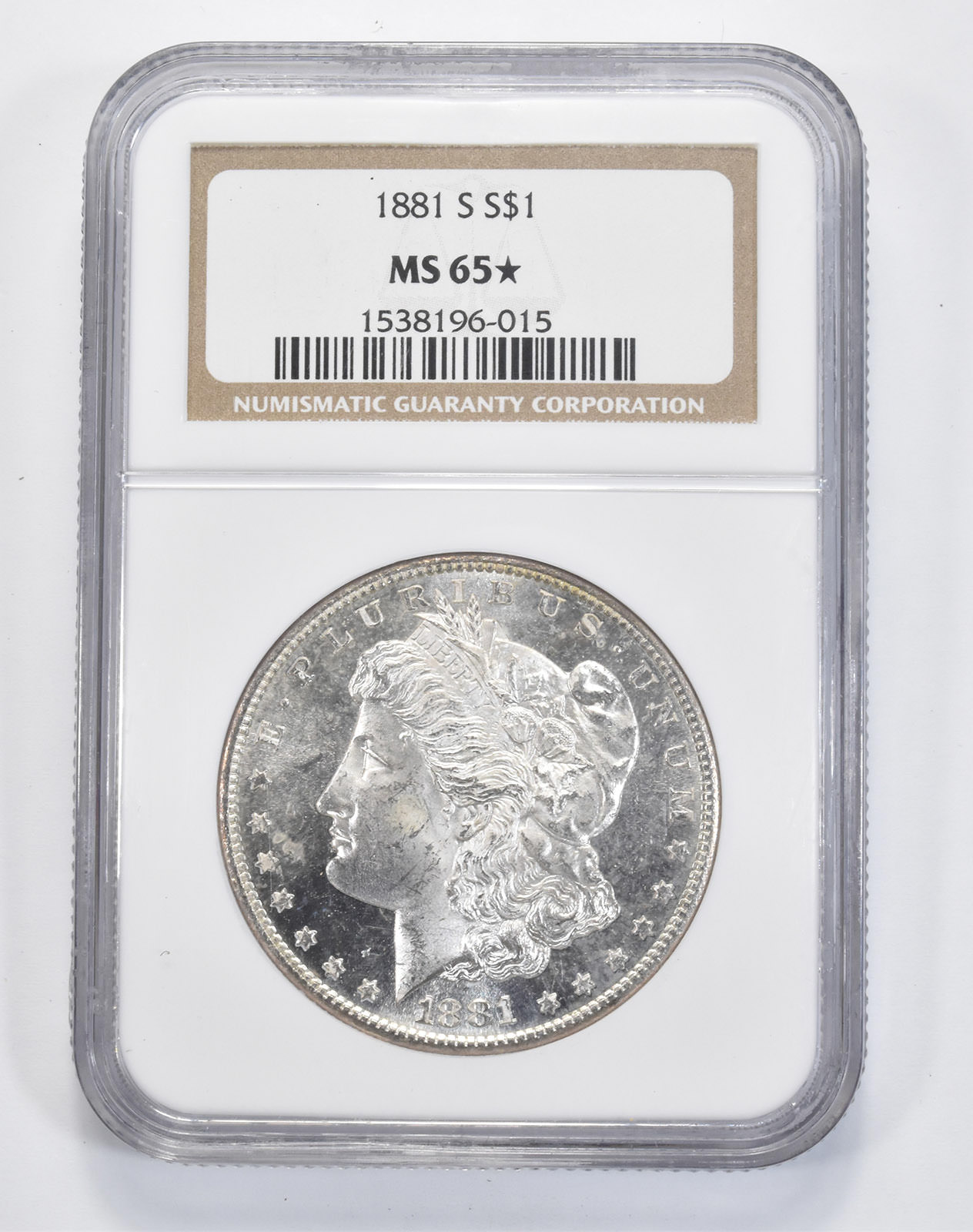 MS65* 1881-S Morgan Silver Dollar - Graded NGC | Property Room