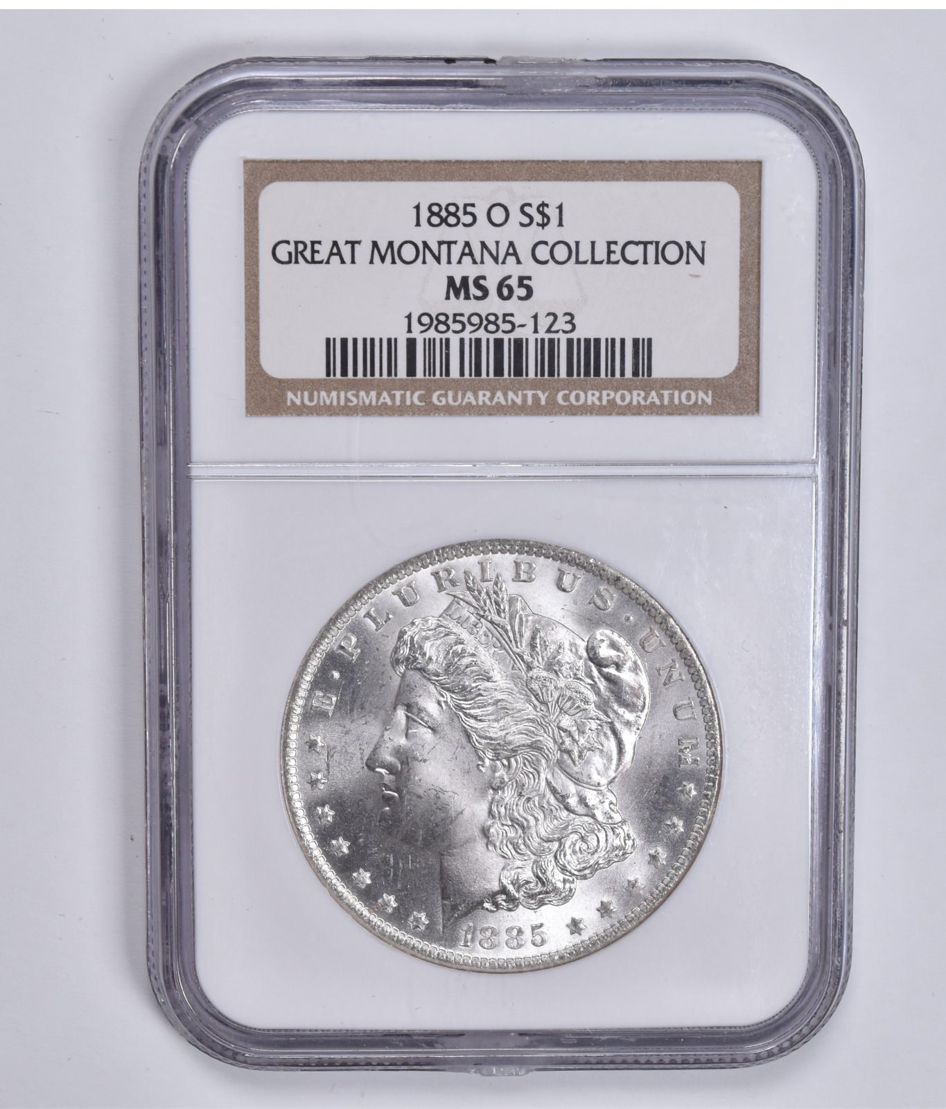 MS65 1885-O Morgan Silver Dollar - Great Montana Collection - Graded ...