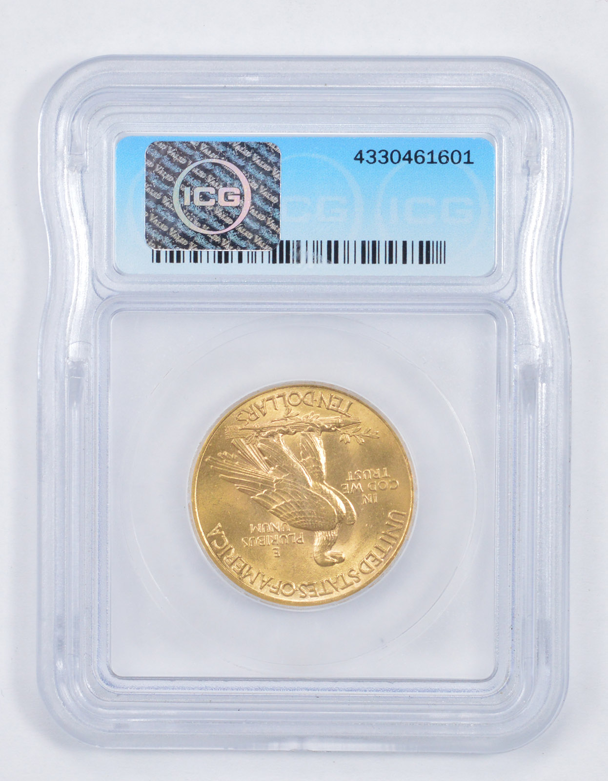 MS65 1908 $10.00 Indian Head Gold Eagle - Motto - Graded ICG | Property ...