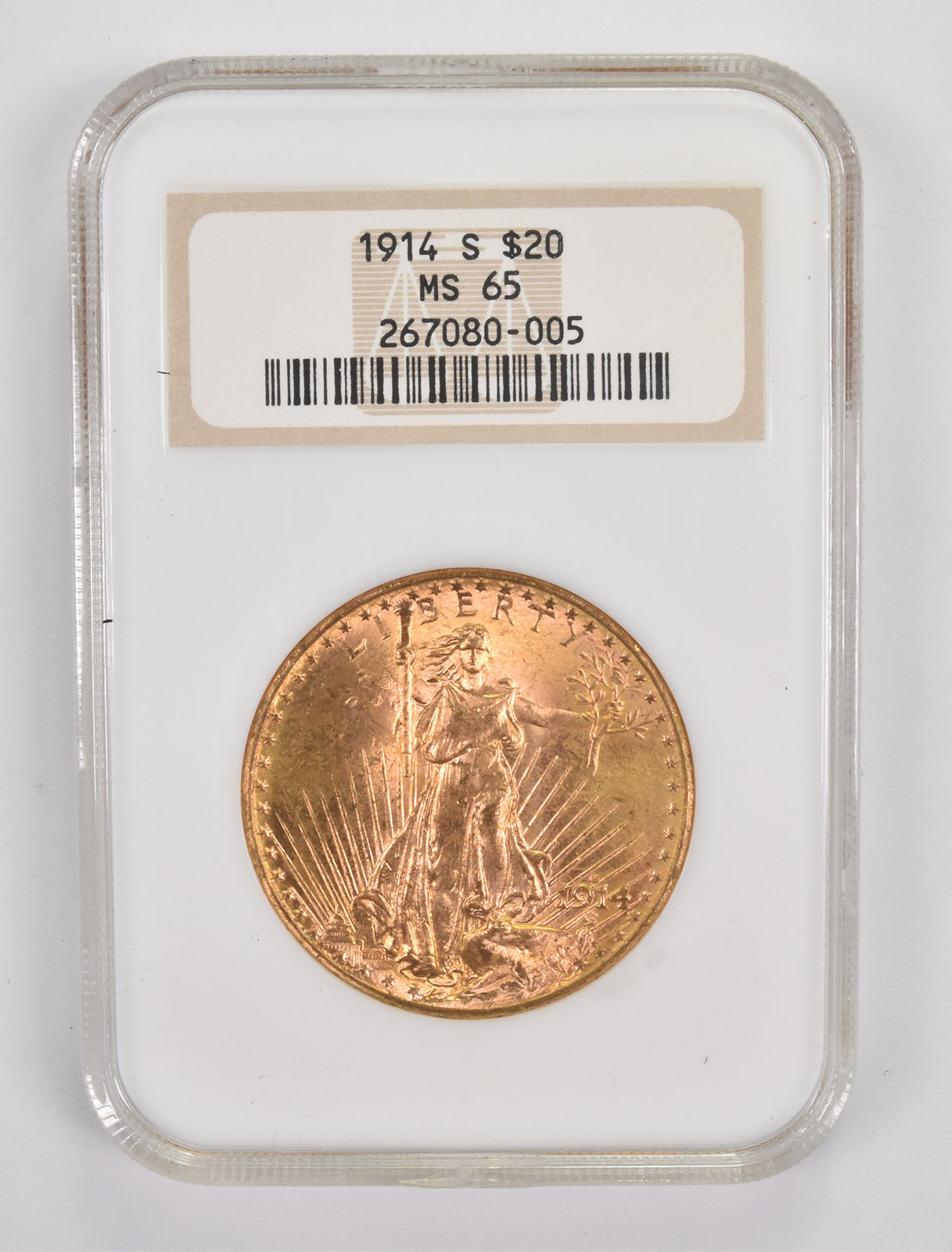 MS65 1914-S $20 Saint-Gaudens Gold Double Eagle - NGC Undergrade ...