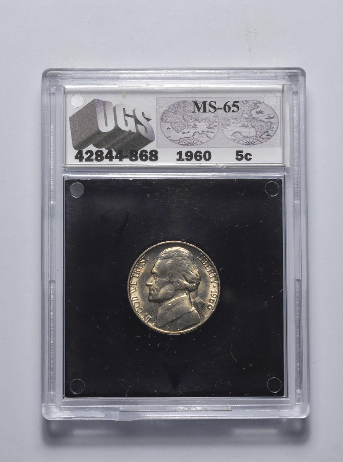 MS65 1960 Jefferson Nickel - Graded UGS | Property Room