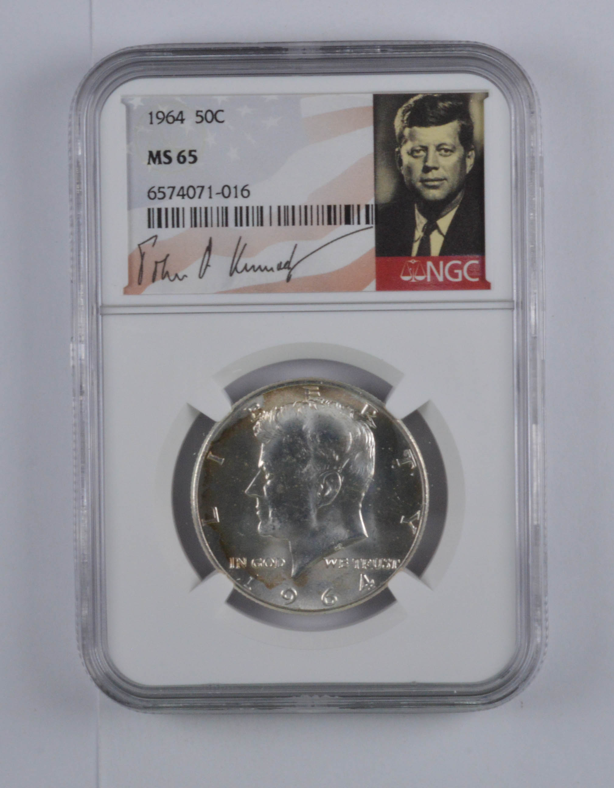 MS65 1964 Kennedy Half Dollar Silver Graded NGC | Property Room