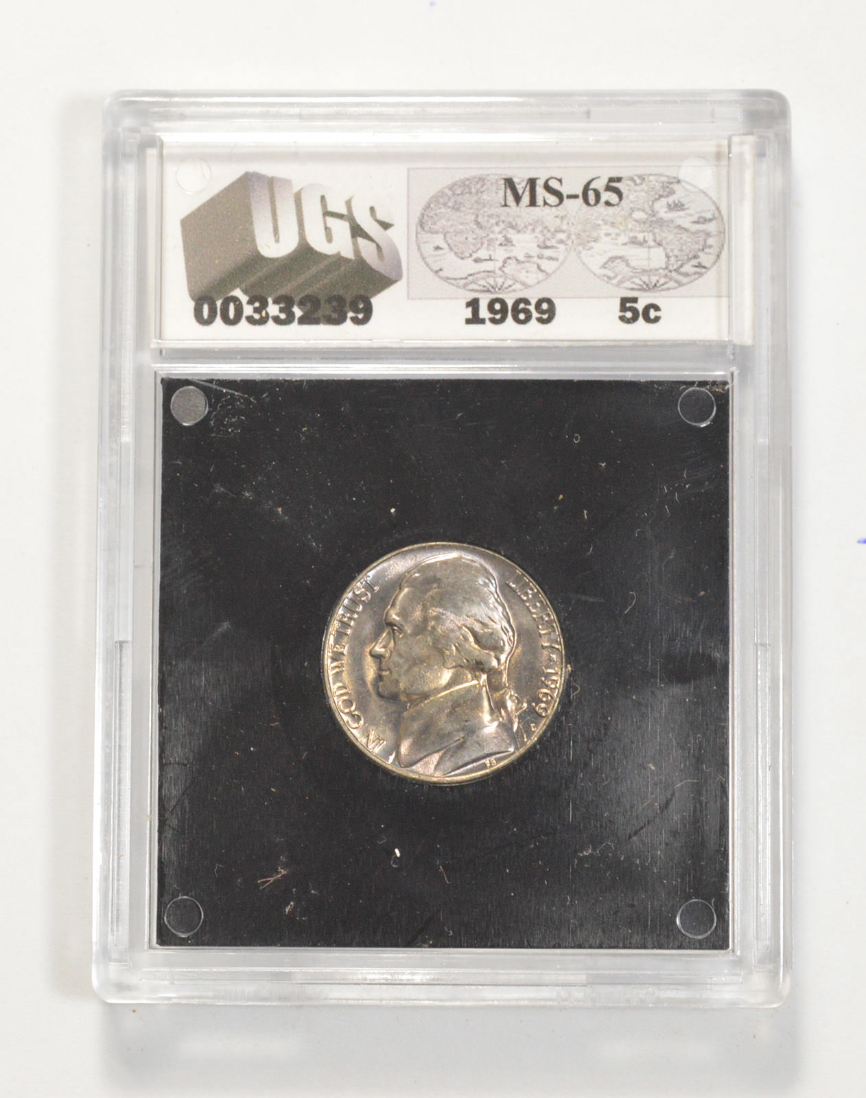 MS65 1969 Jefferson Nickel - Graded UGS | Property Room