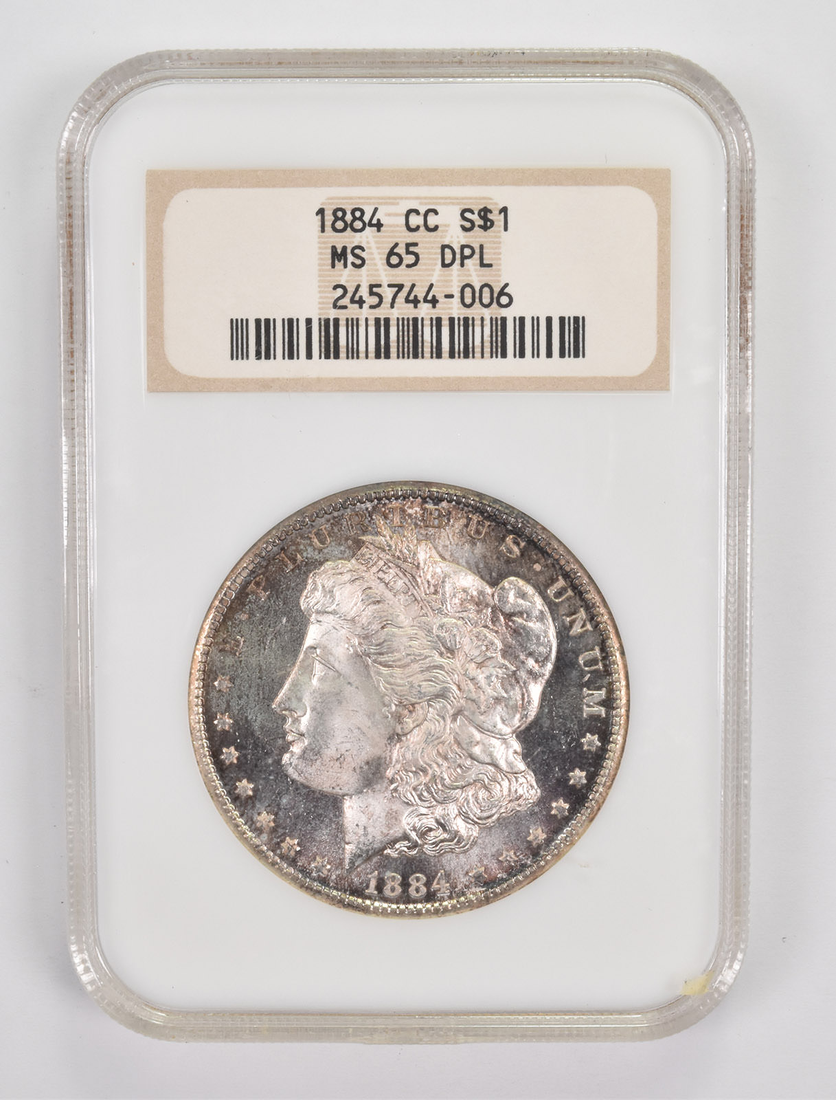 MS65 DPL 1884-CC Morgan Silver Dollar - Graded NGC | Property Room