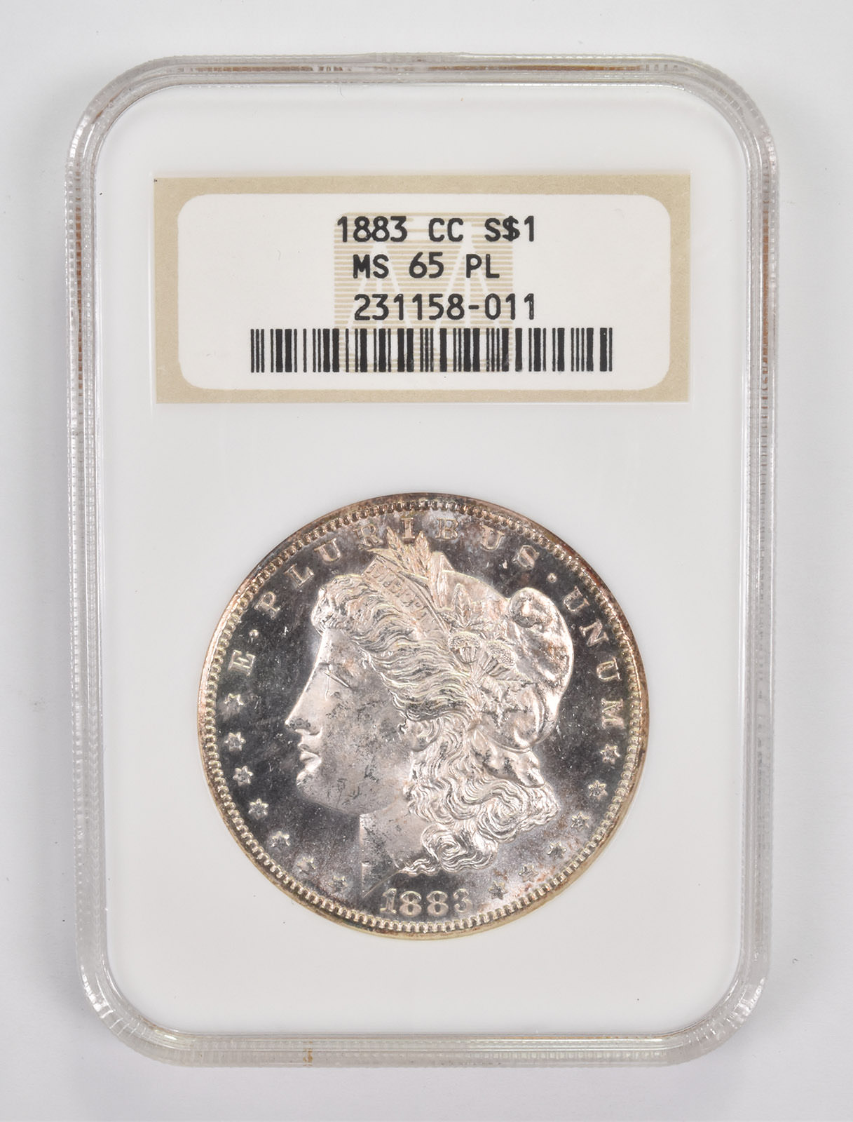 MS65 PL 1883-CC Morgan Silver Dollar - Graded NGC | Property Room