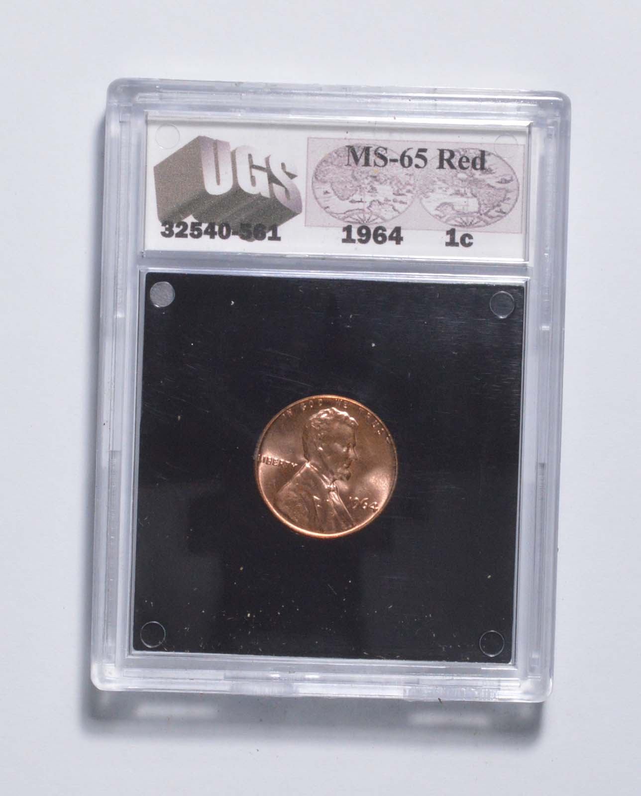 MS65 RD 1964 Lincoln Memorial Cent - Graded UGS | Property Room