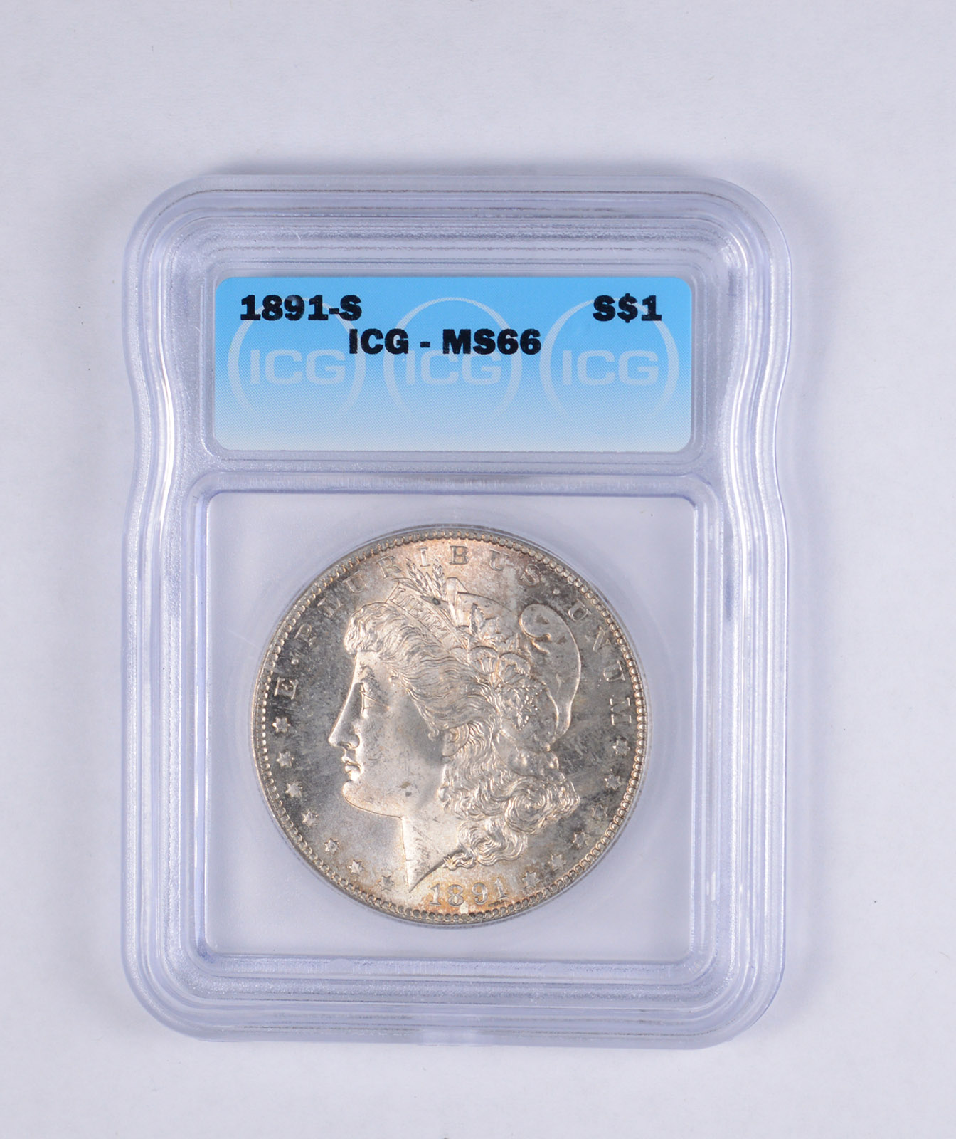 MS66 1891-S Morgan Silver Dollar - Graded ICG | Property Room