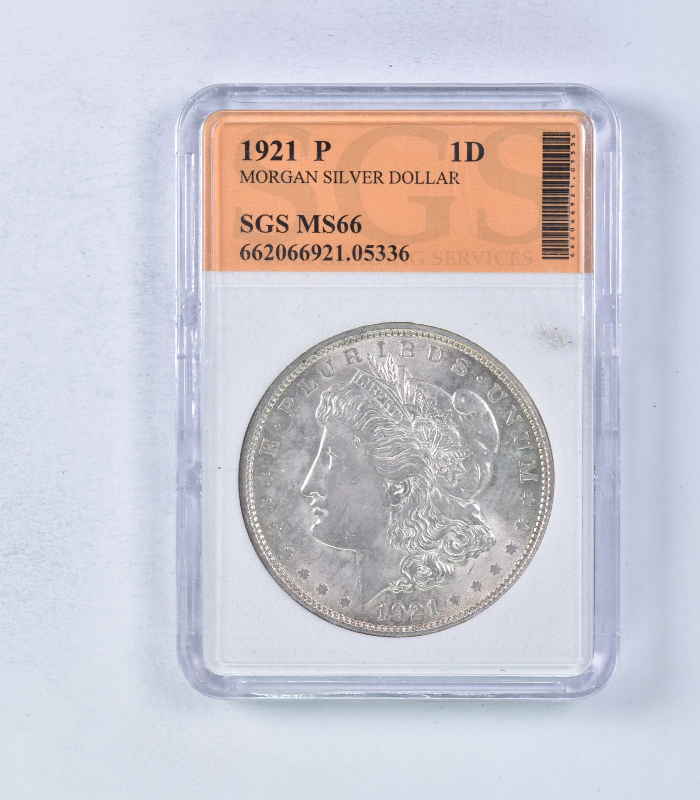 MS66 1921 Morgan Silver Dollar - Slabbed | Property Room