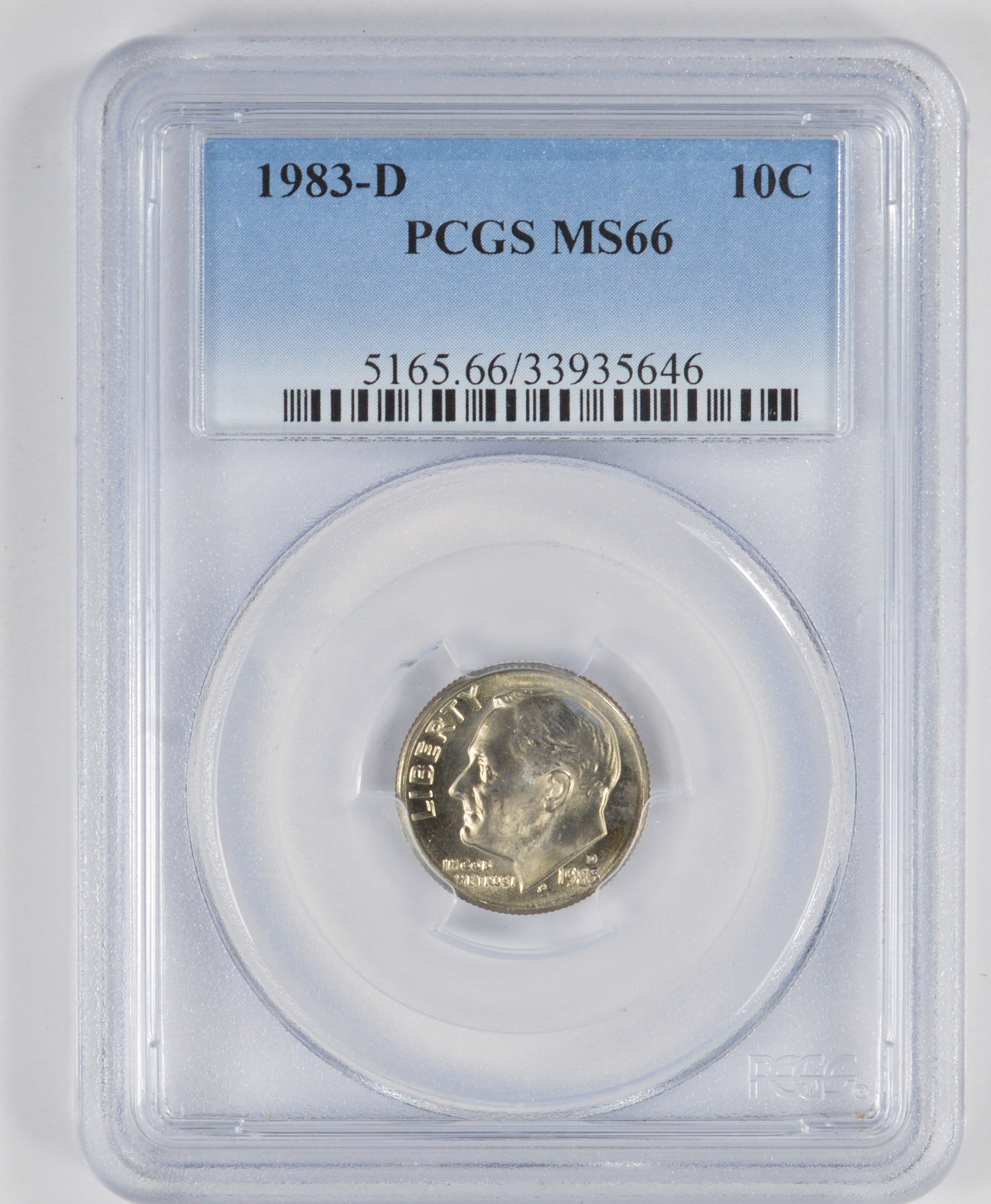 MS66 1983-D Roosevelt Dime - Graded PCGS | Property Room