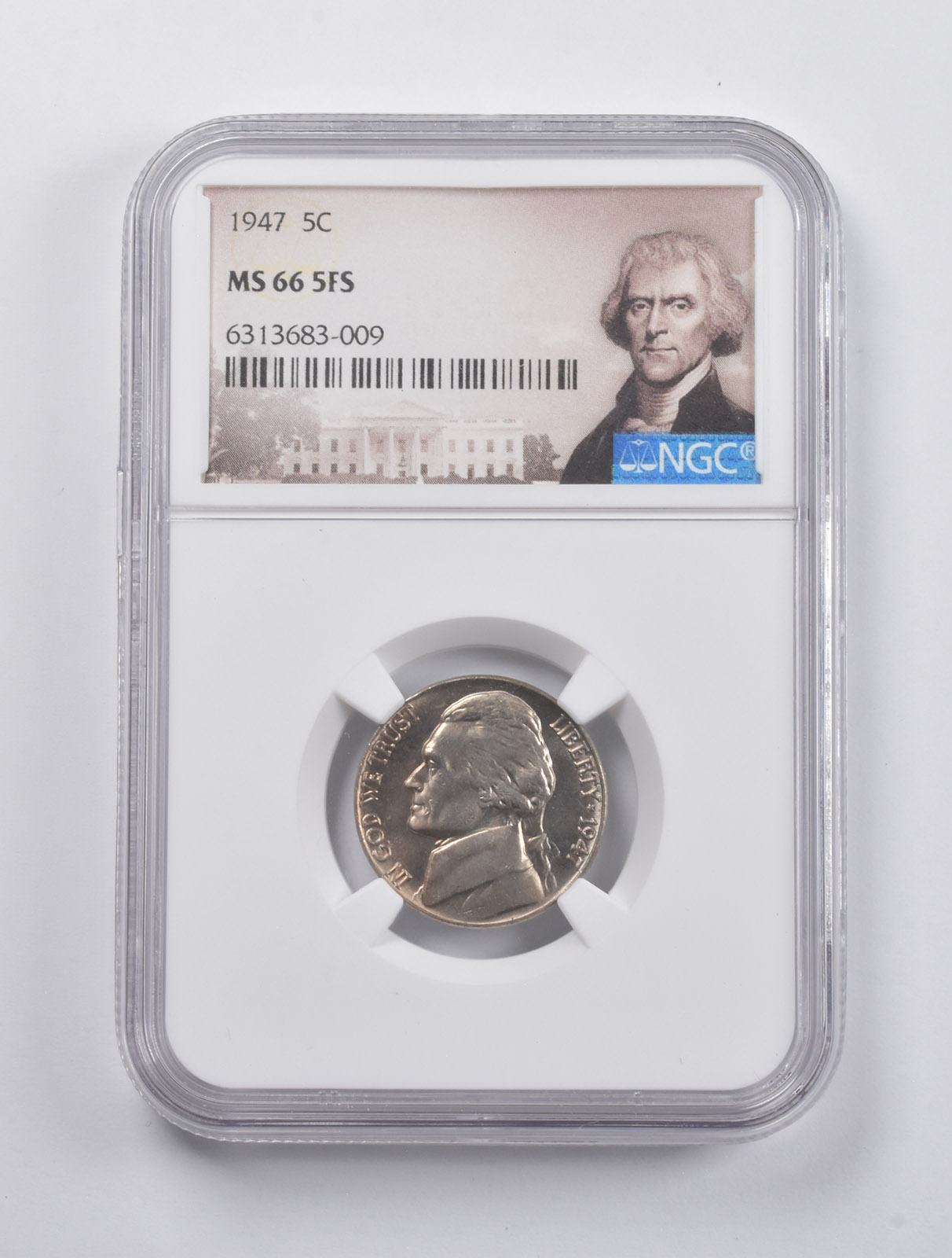 MS66 5FS 1947 Jefferson Nickel NGC | Property Room