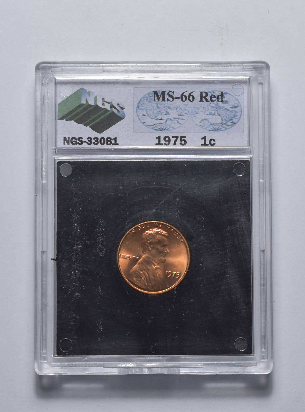 MS66 RD 1975 Lincoln Memorial Cent Graded NGS | Property Room