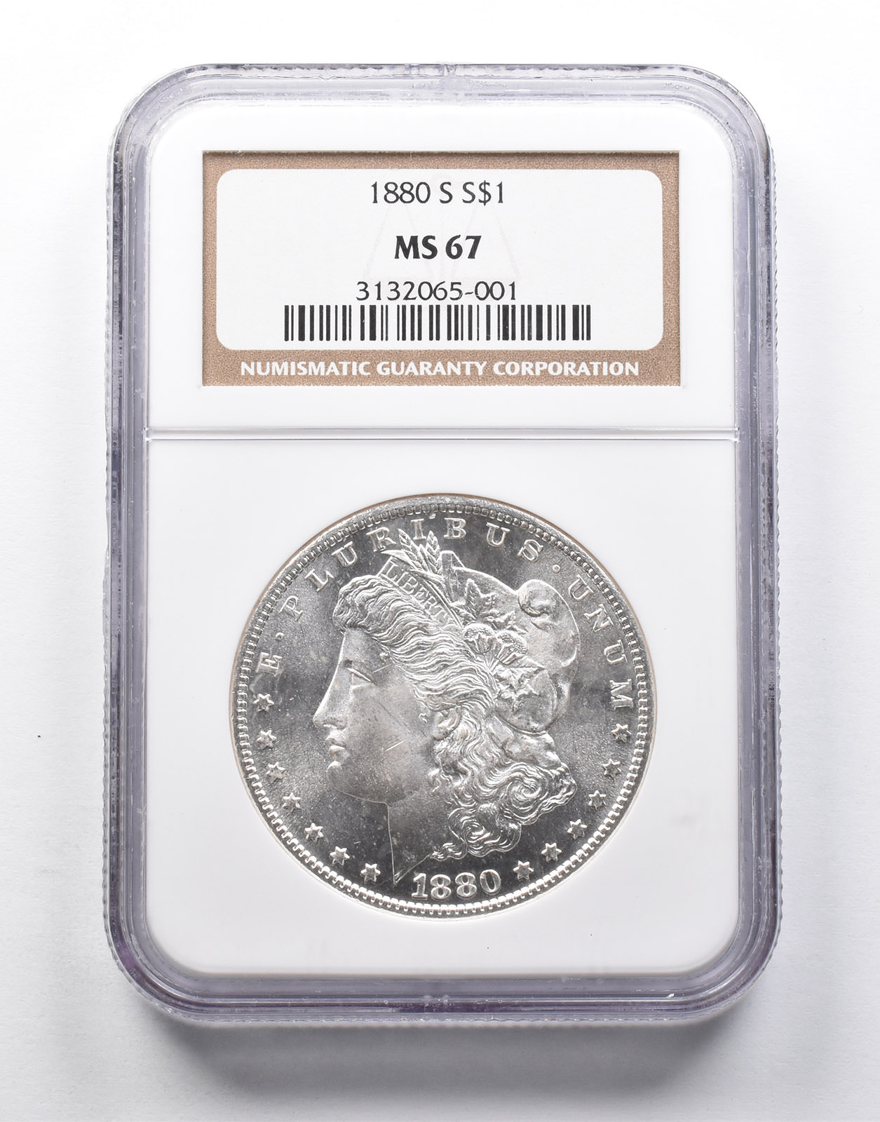 MS67 1880-S Morgan Silver Dollar NGC | Property Room