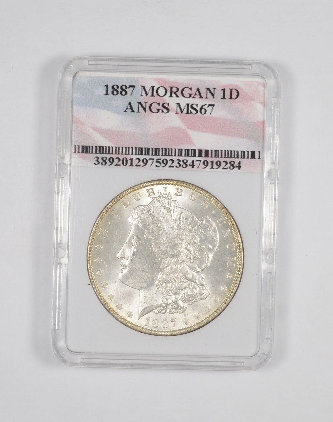 MS67 1887 Morgan Silver Dollar - Graded ANGS | Property Room