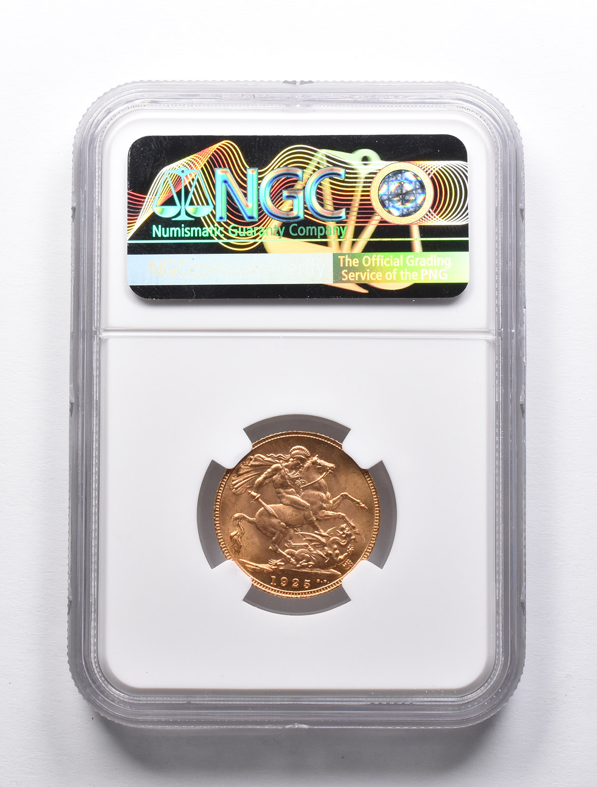 MS67 1925 Great Britain 1 Sovereign Gold Coin NGC | Property Room