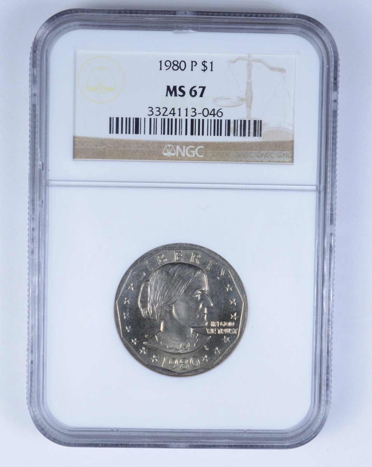 MS67 1980-P Susan B. Anthony Dollar - NGC Graded | Property Room