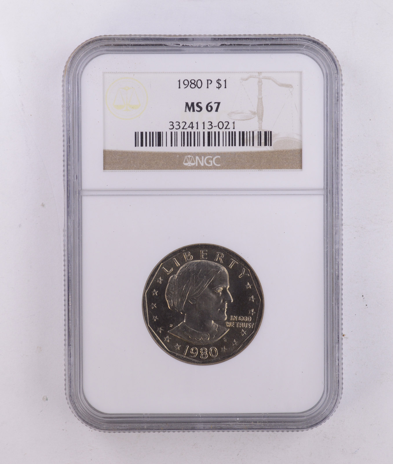 MS67 1980-P Susan B. Anthony Dollar - NGC Graded | Property Room