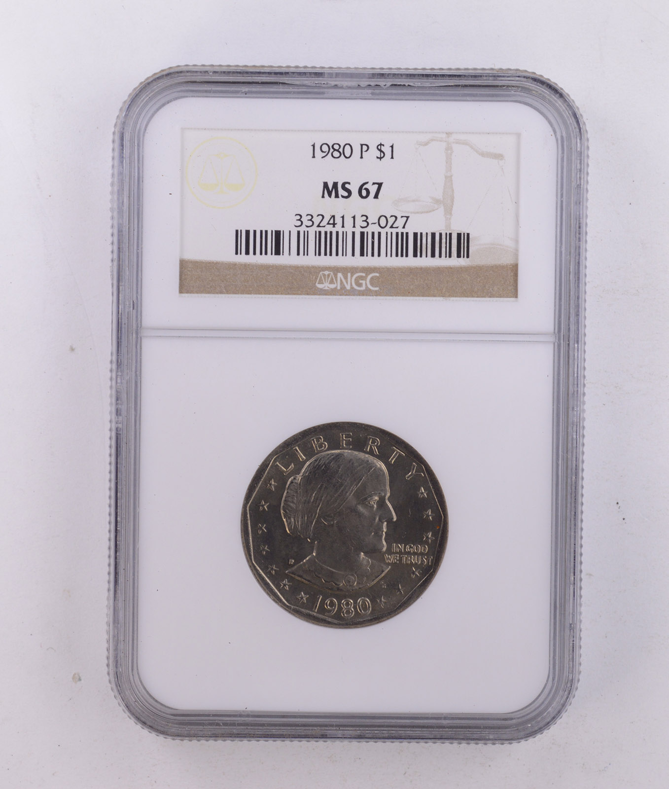MS67 1980-P Susan B. Anthony Dollar - NGC Graded | Property Room