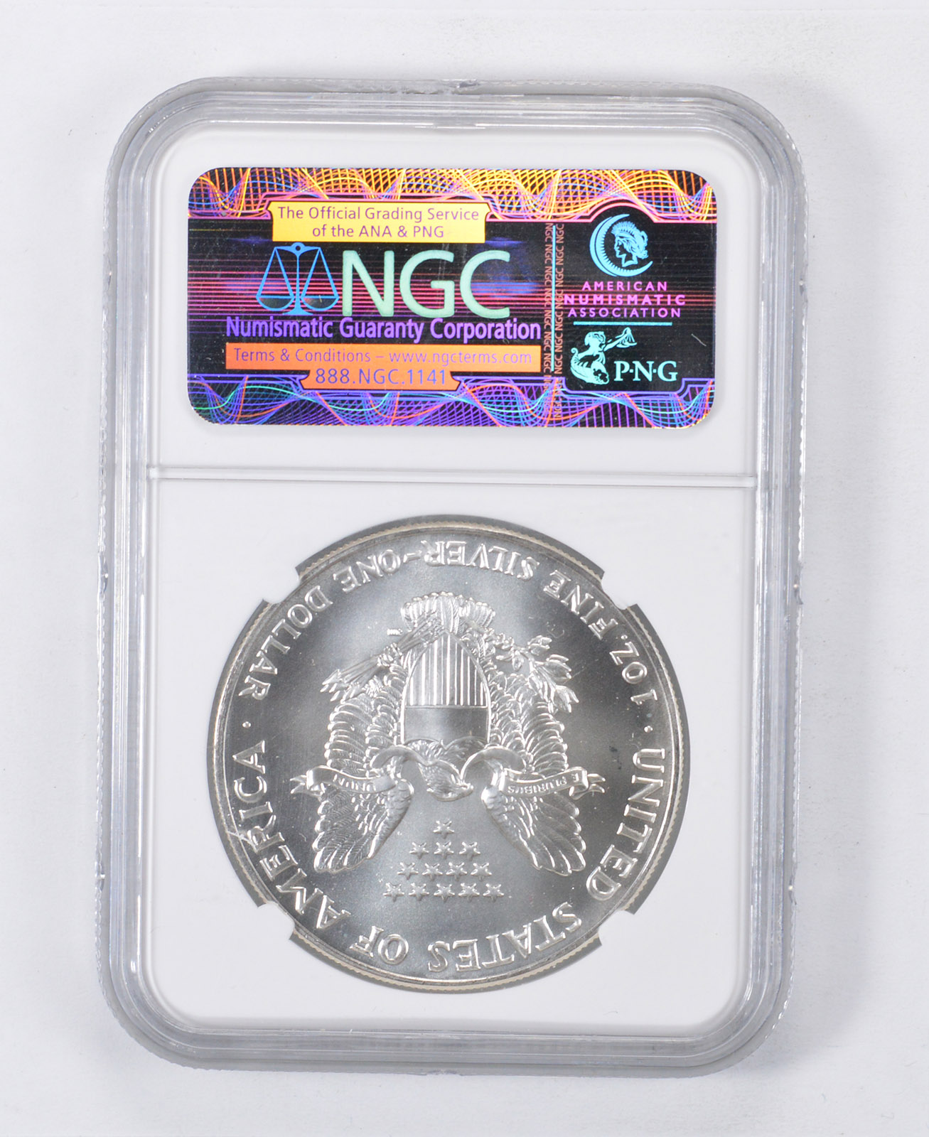 MS69 1990 American Silver Eagle - Graded NGC | Property Room