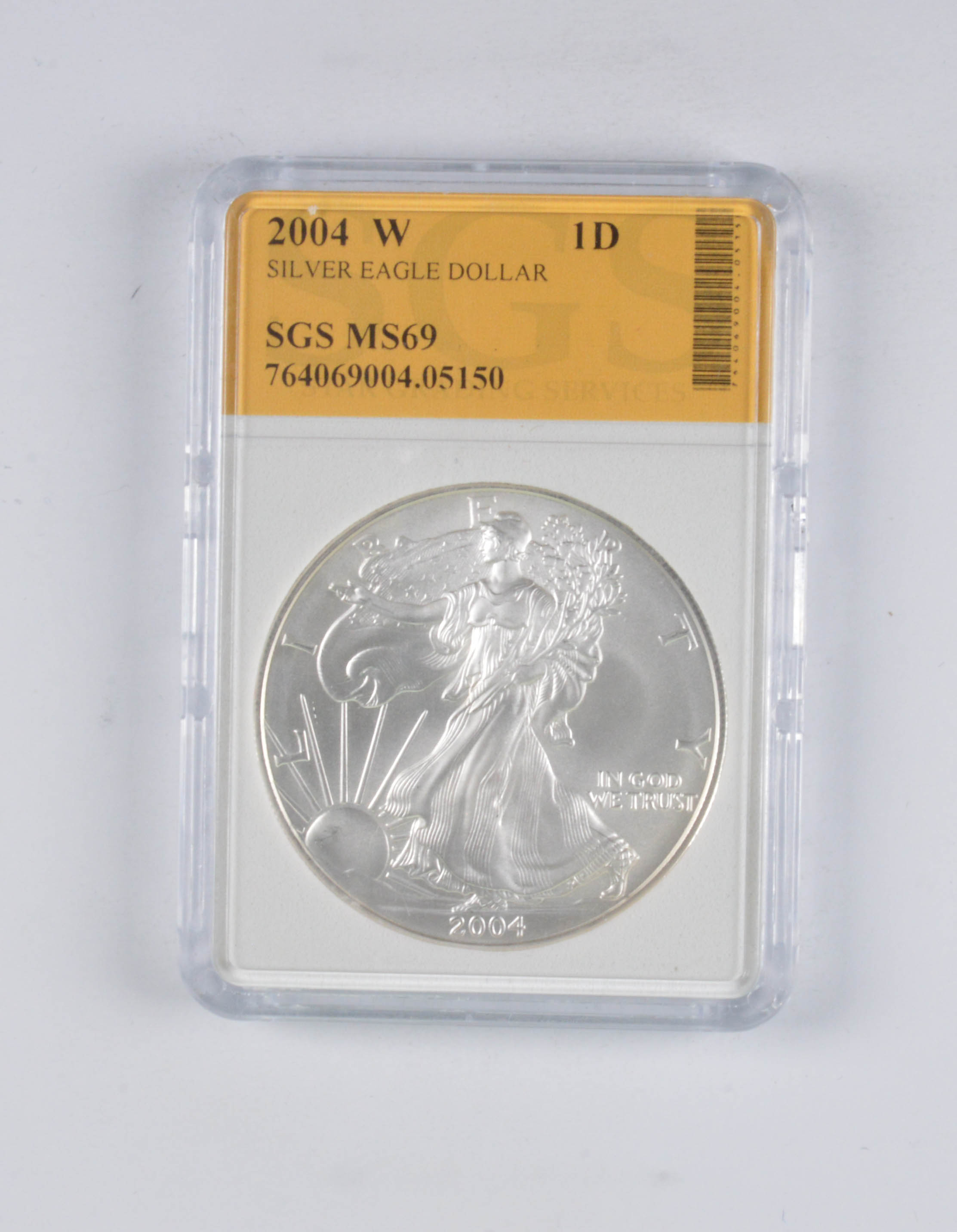 MS69 2004-W American Silver Eagle - Slabbed | Property Room