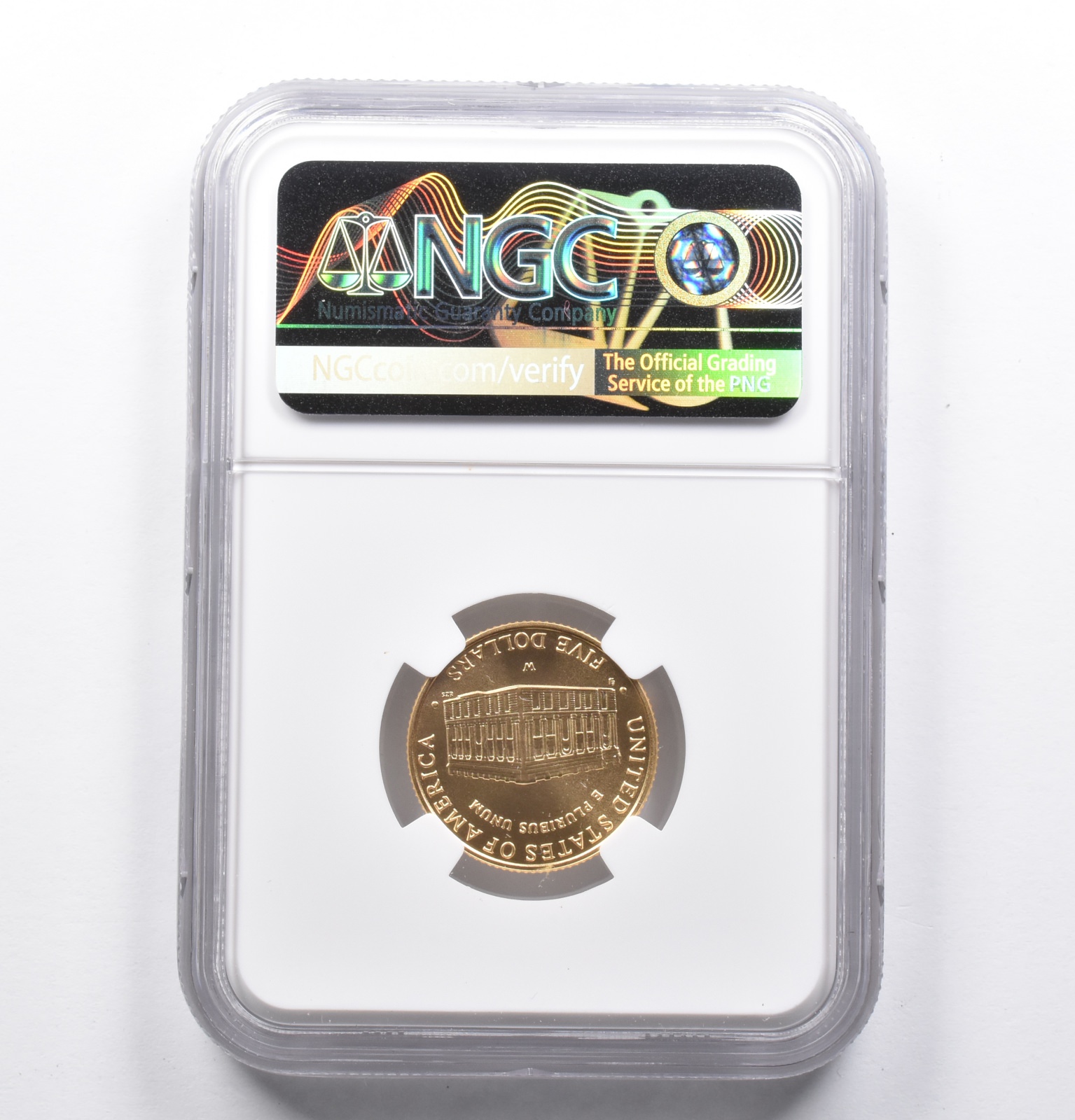MS70 2001-W $5 Capitol Visitor Center Gold Commemorative NGC | Property ...