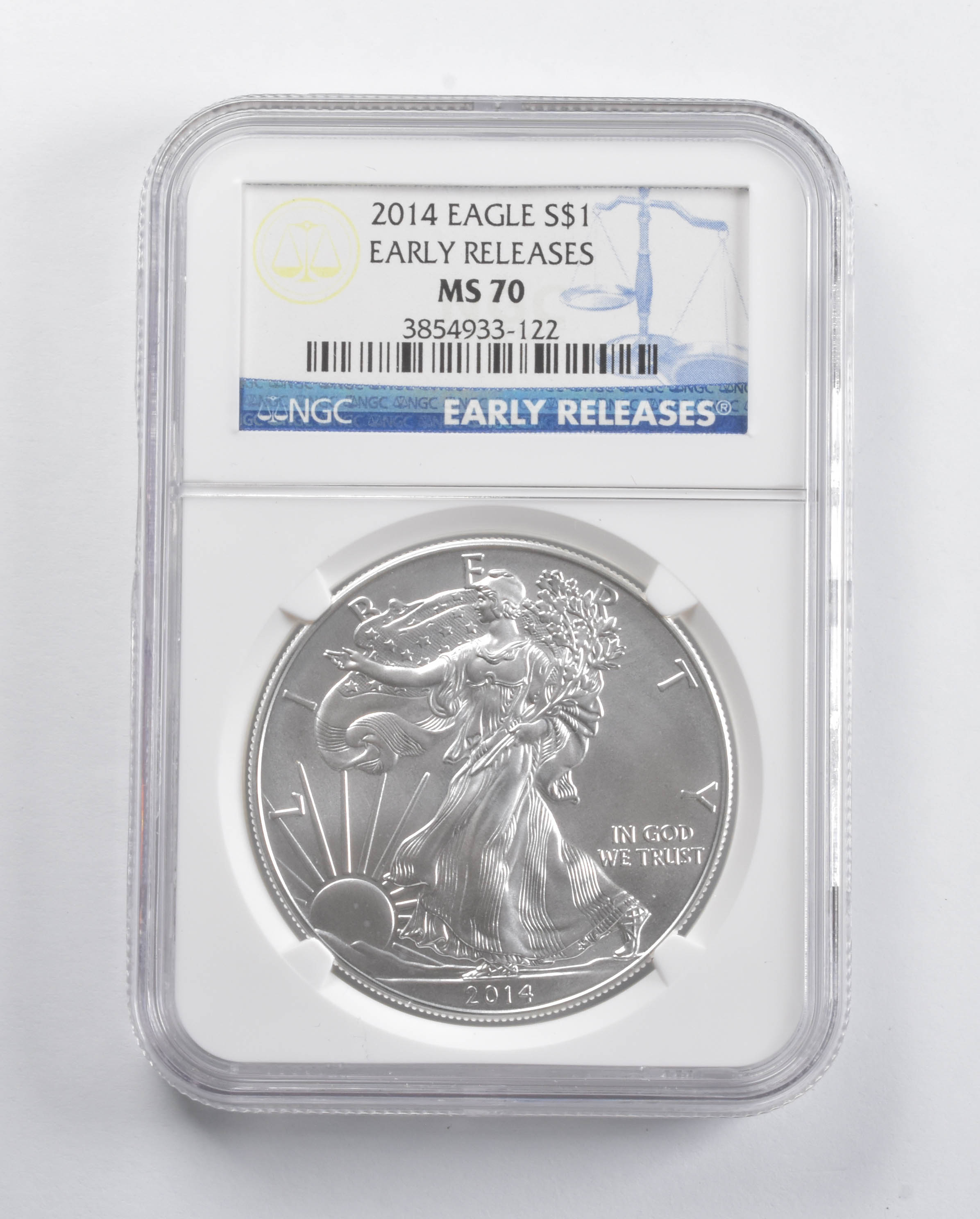 MS70 2014 American Silver Eagle - Early Releases - Graded NGC | Property Room
