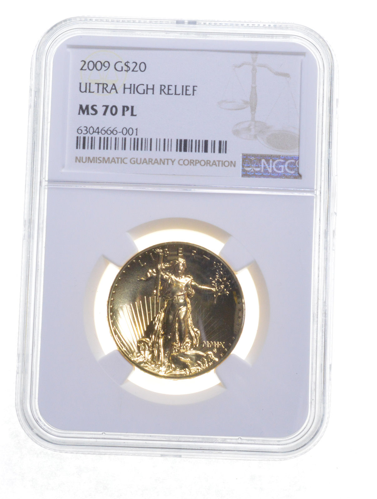 MS70 PL 2009 $20 American Gold Eagle - Ultra High Relief - Graded NGC ...