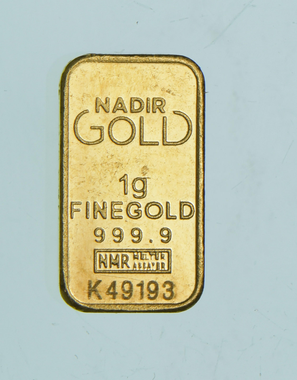 Nadir Gold 1 Gram Fine Gold Bar | Property Room