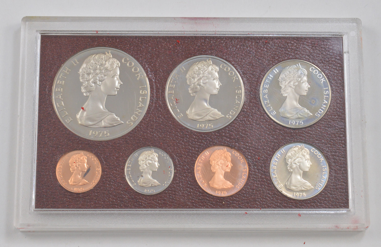 Nice! - 1975 Cook Islands Type Set 7 Coins World Coin Set | Property Room