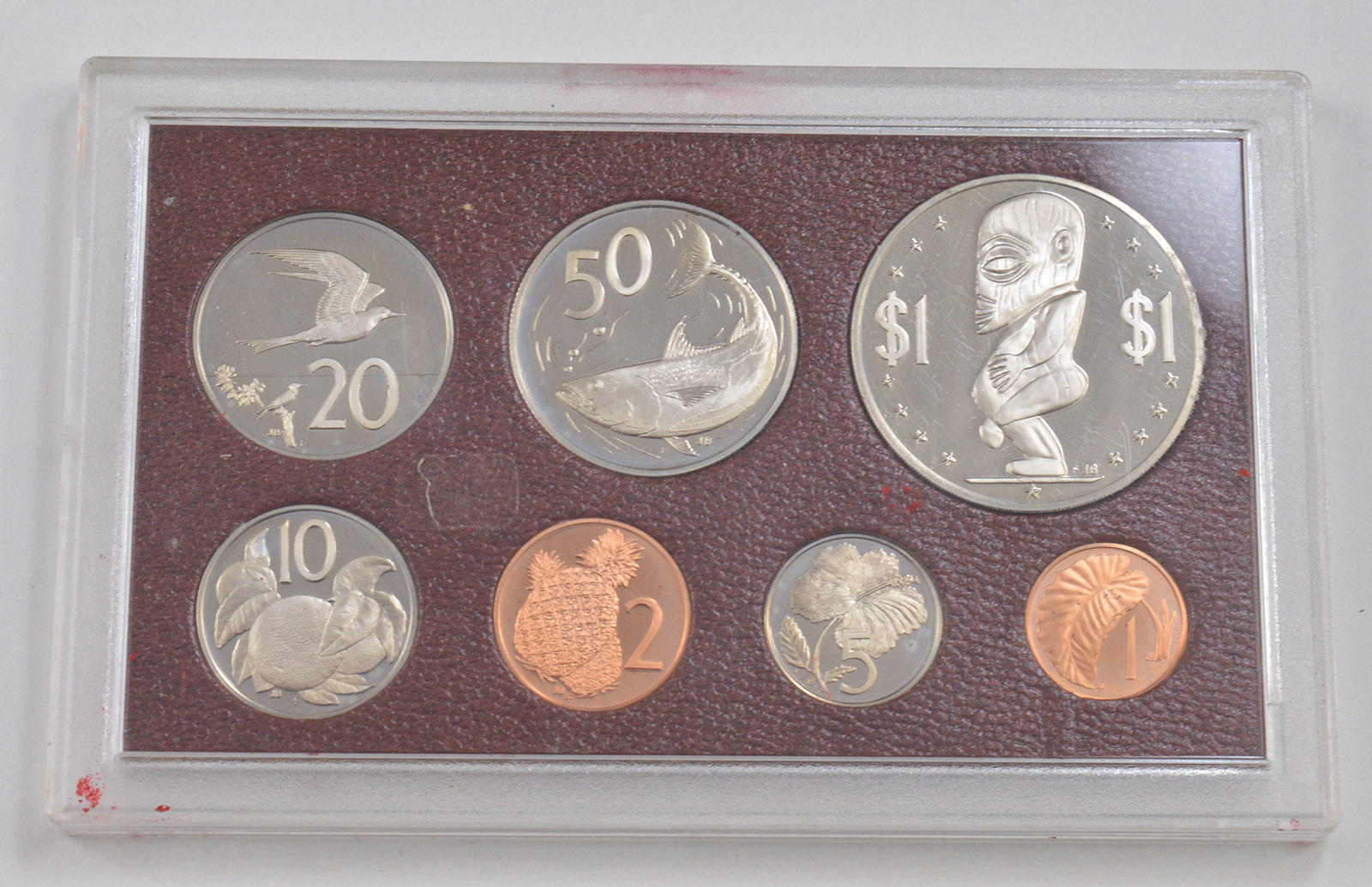 Nice! - 1975 Cook Islands Type Set 7 Coins World Coin Set | Property Room