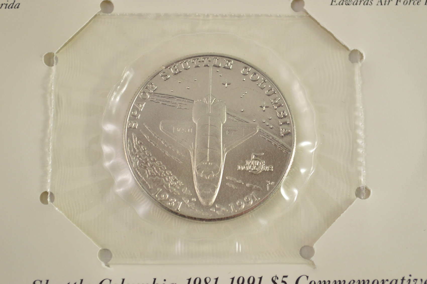 Nice! - 1991 United States $5.00 Space Shuttle Columbia Commemorative ...