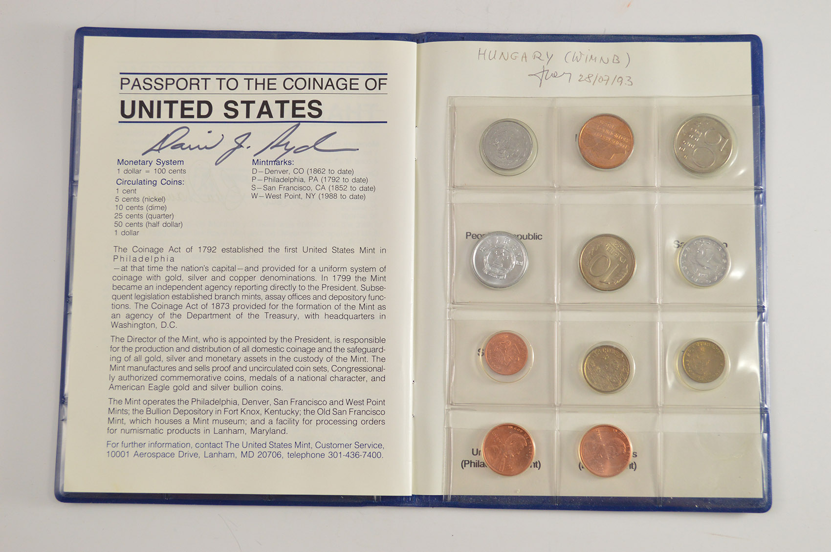 Nice! - 1996 World Mints Passport 21 World Coin Set | Property Room