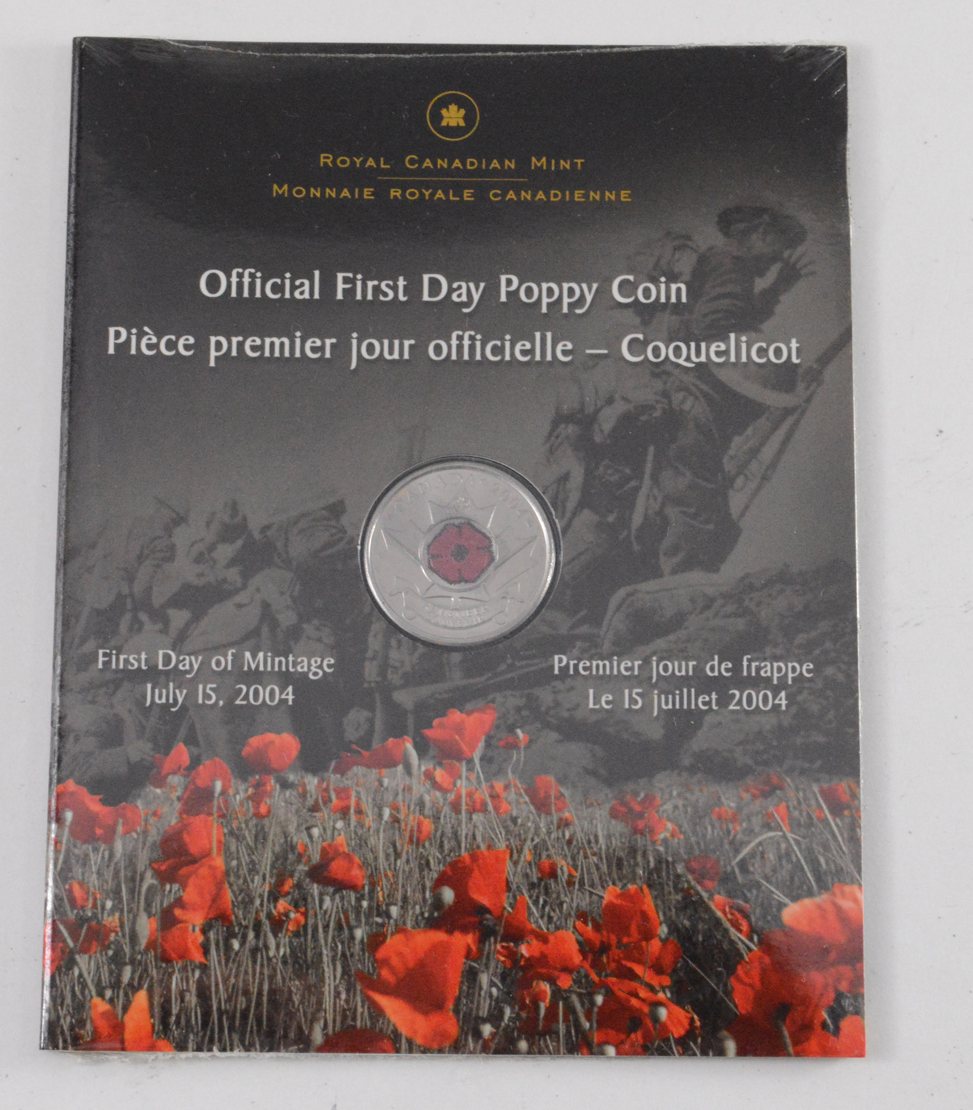Nice! - 2004 Canada Official First Day Poppy Single World Coin Set ...