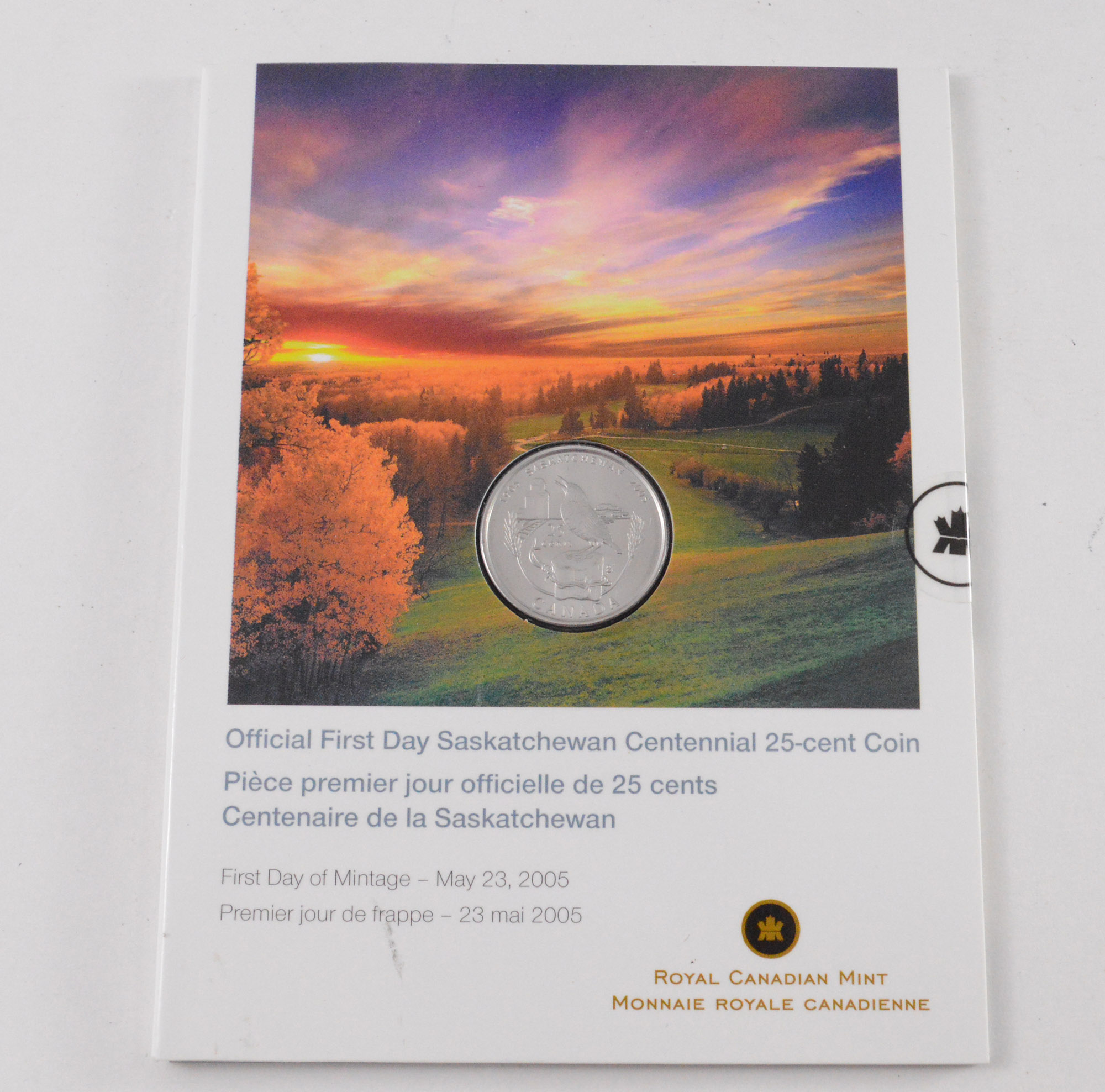Nice! - 2005 Canada 25 Cents Saskatchewan Centennial Single World Coin ...