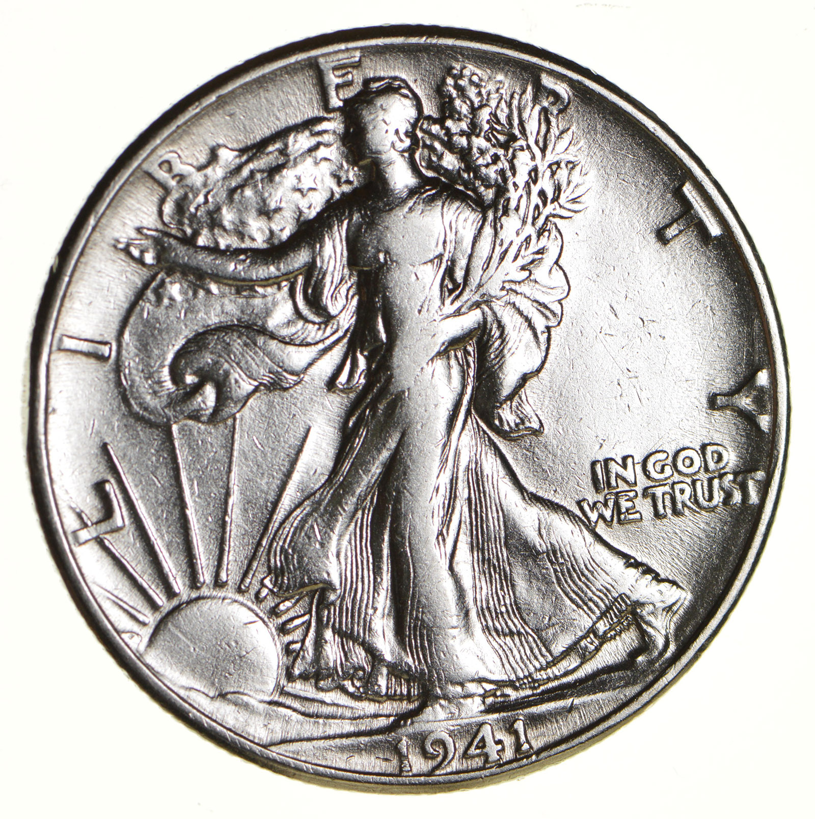 NICE COIN - Strong Feather Details - 1941 Walking Liberty Half Dollar - 90% Silver - US Coin ...