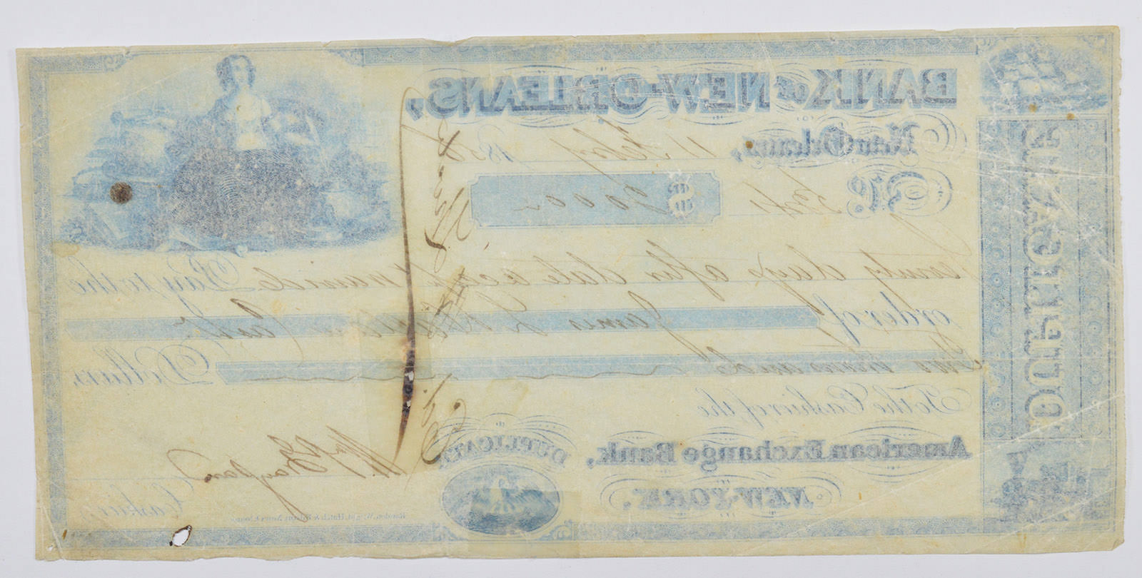 No Reserve - 1856 $2,000 State of Louisiana Bank of New Orleans ...