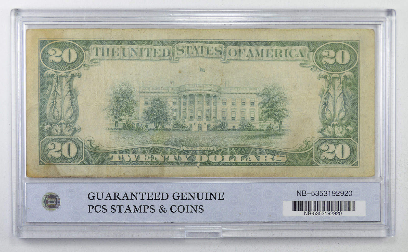 No Reserve - 1929 $20 First National Bank of Atlanta GA National ...