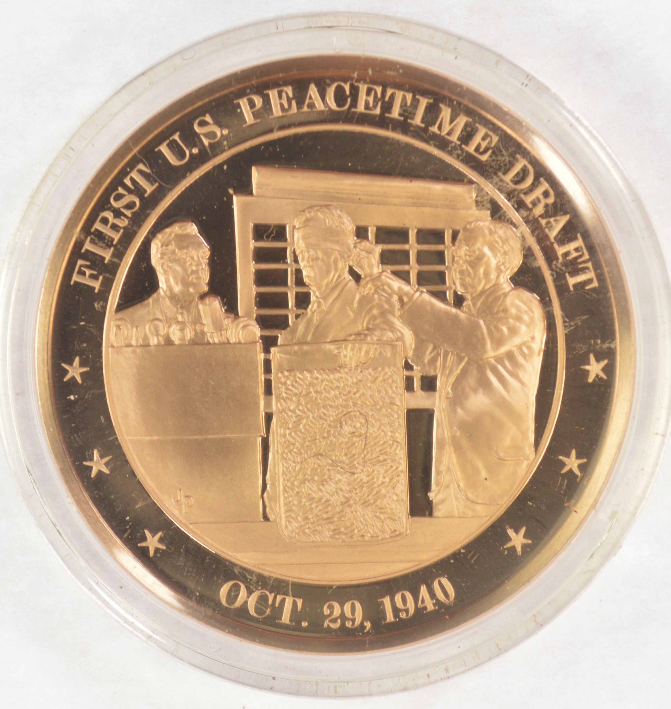 Oct. 29, 1940 First U.S. Peacetime Draft - Bronze Historic ...