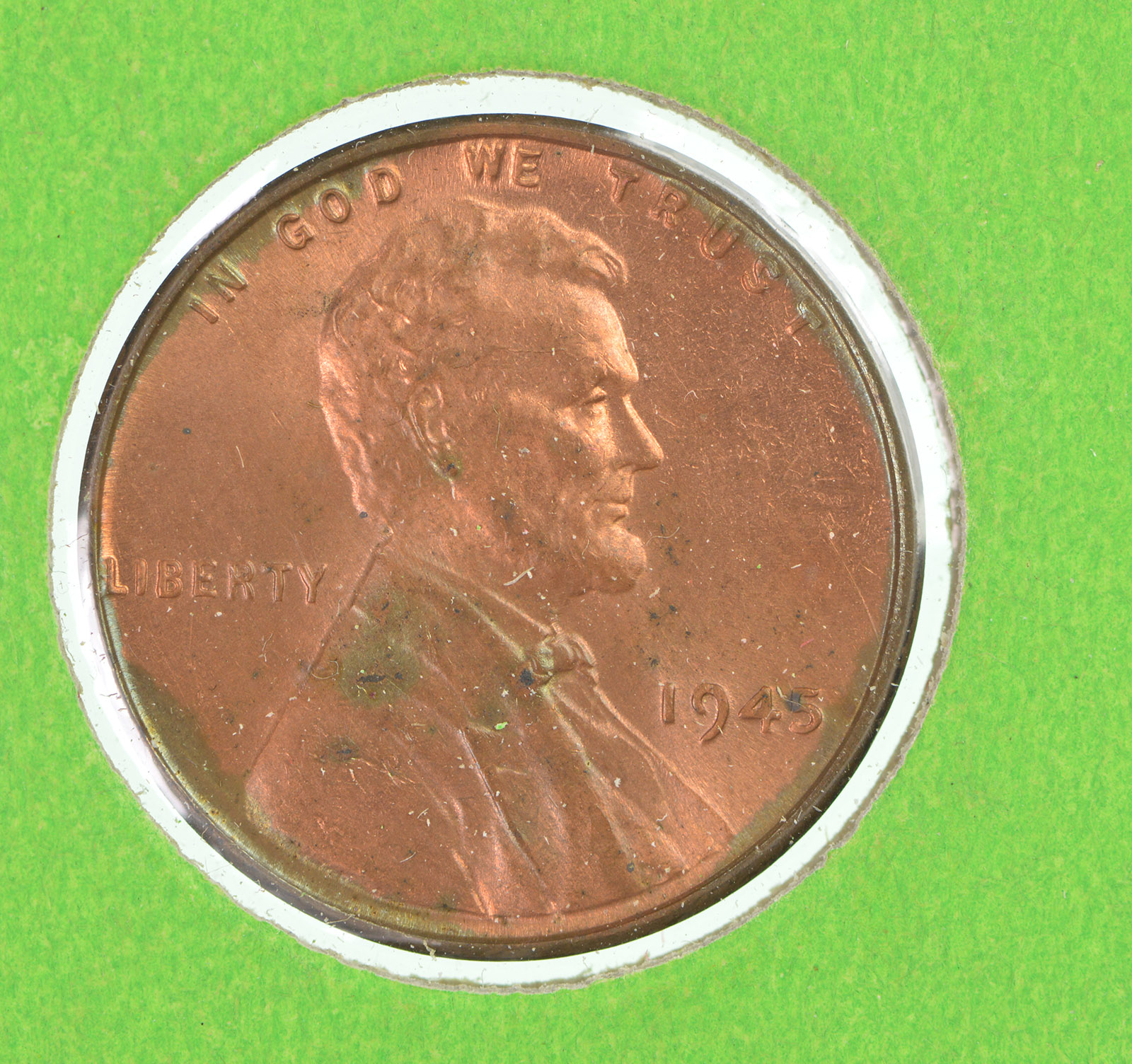 Original 1945 Lincoln Wheat Cent - Unc | Property Room