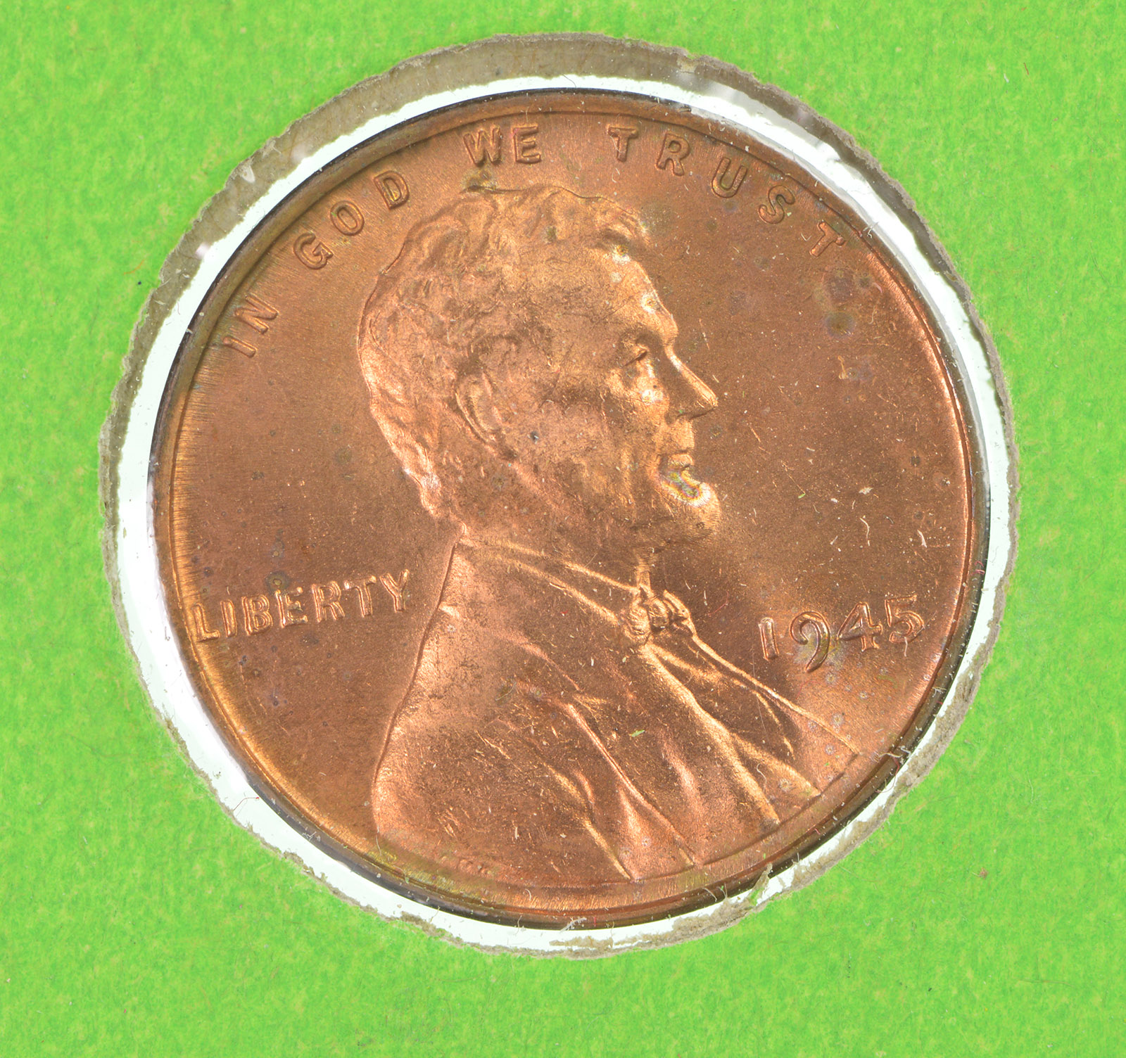 Original 1945 Lincoln Wheat Cent - Unc | Property Room